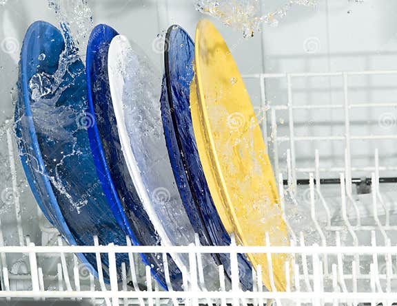 Dish-washing machine stock image. Image of dishes, water - 10900099