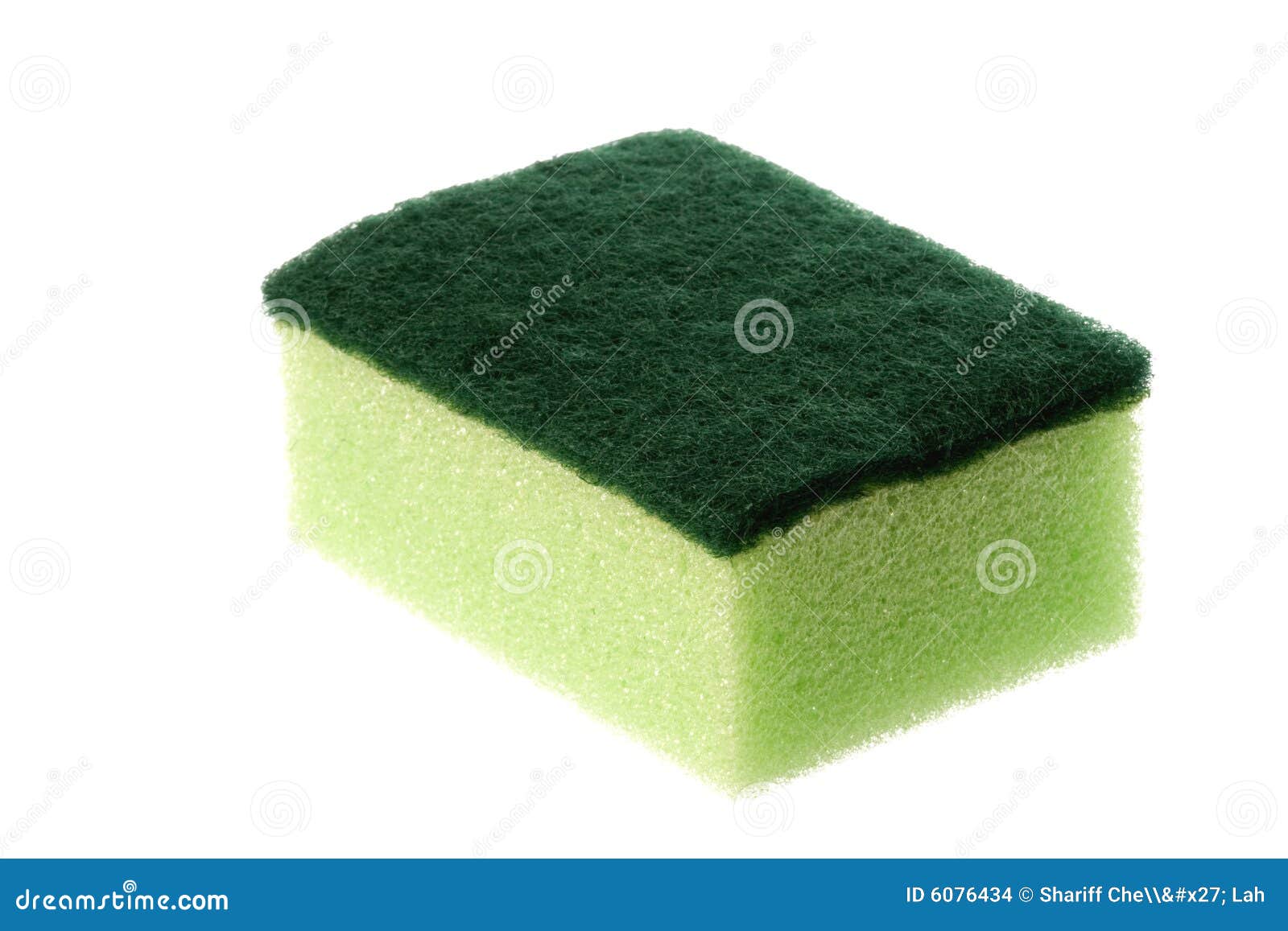 Dish Washing Sponge Isolated Stock Photo - Image of scrub, washing: 6076434