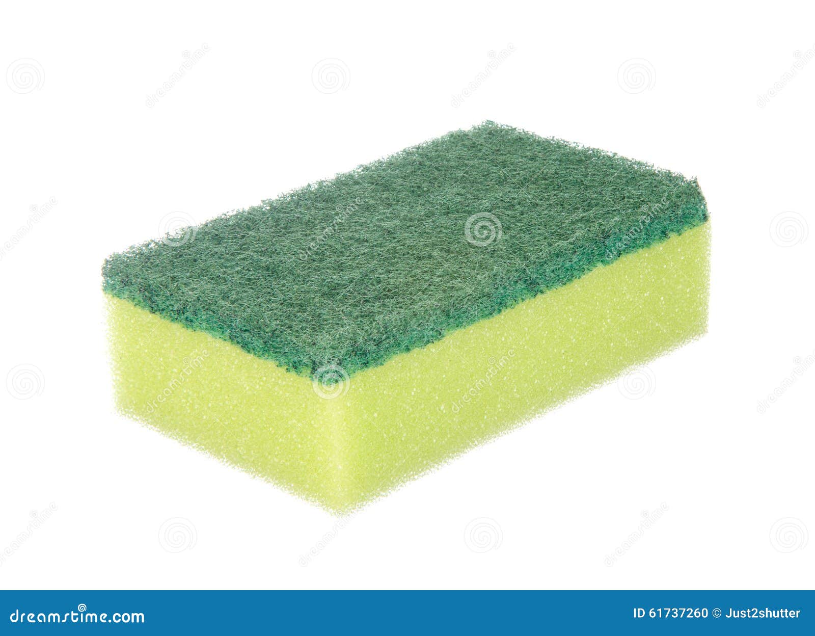 Dish Washing Sponge Isolated on White Stock Photo - Image of washing ...