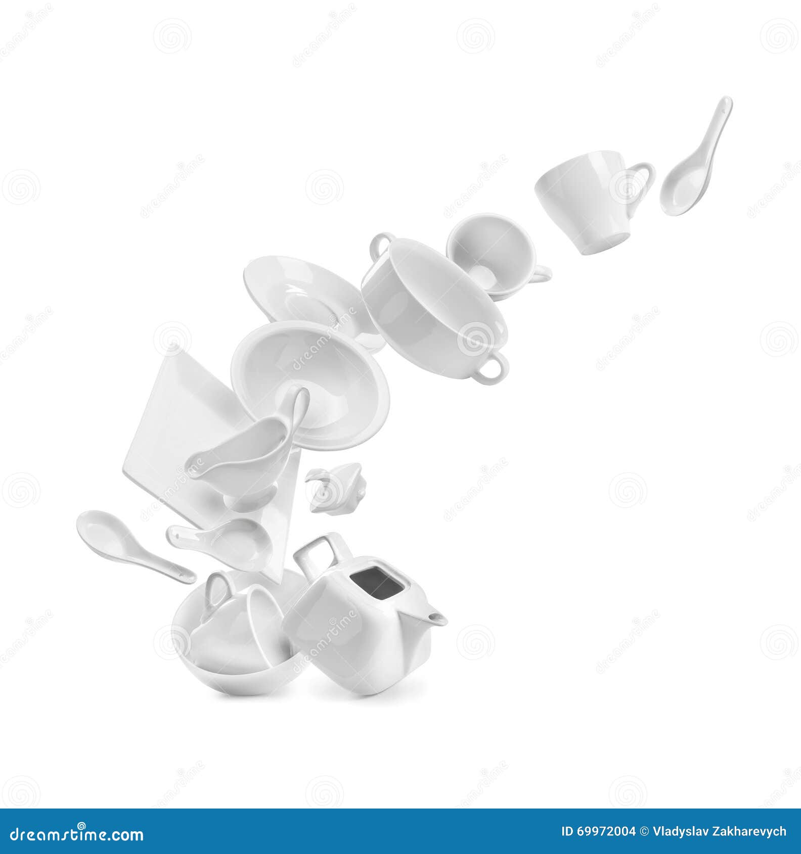 Dishes in flight stock photo. Image of equipment, flight - 69972004