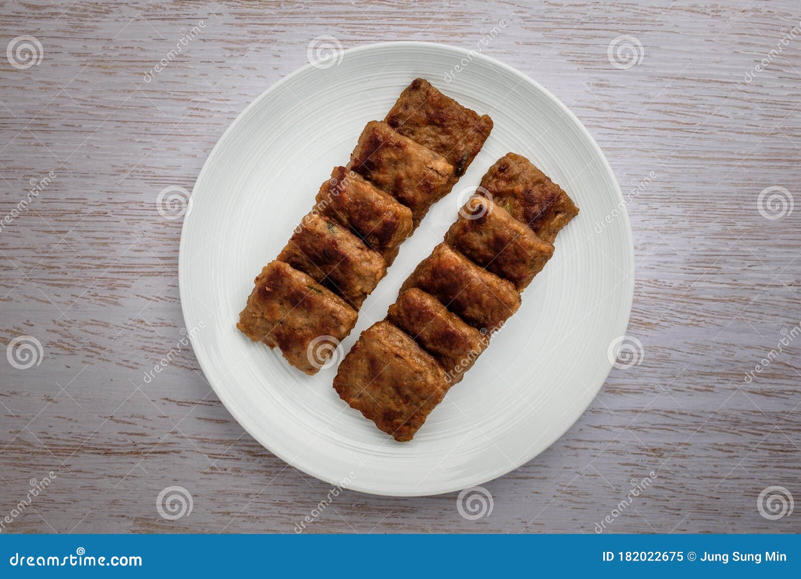 Dishes Made with Mashed Meat with Background Stock Image - Image of ...