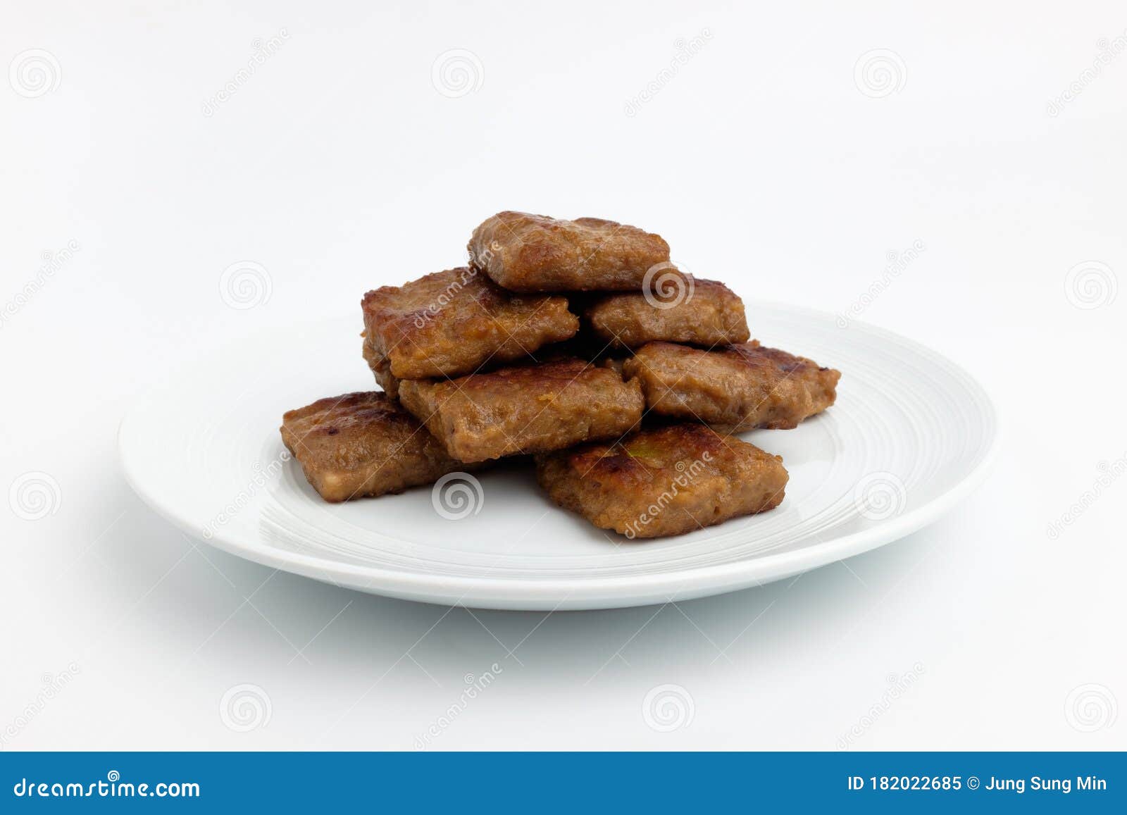 Dishes Made with Mashed Meat with Background Stock Image - Image of ...