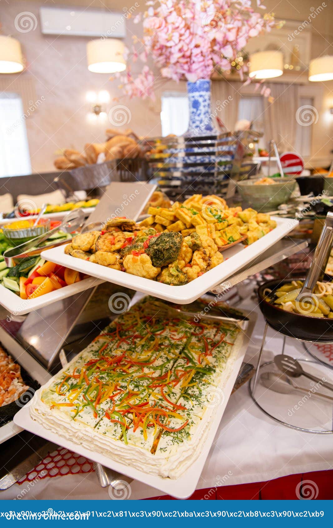Dishes in the Restaurant on the Table in Business Lunch Stock Photo ...