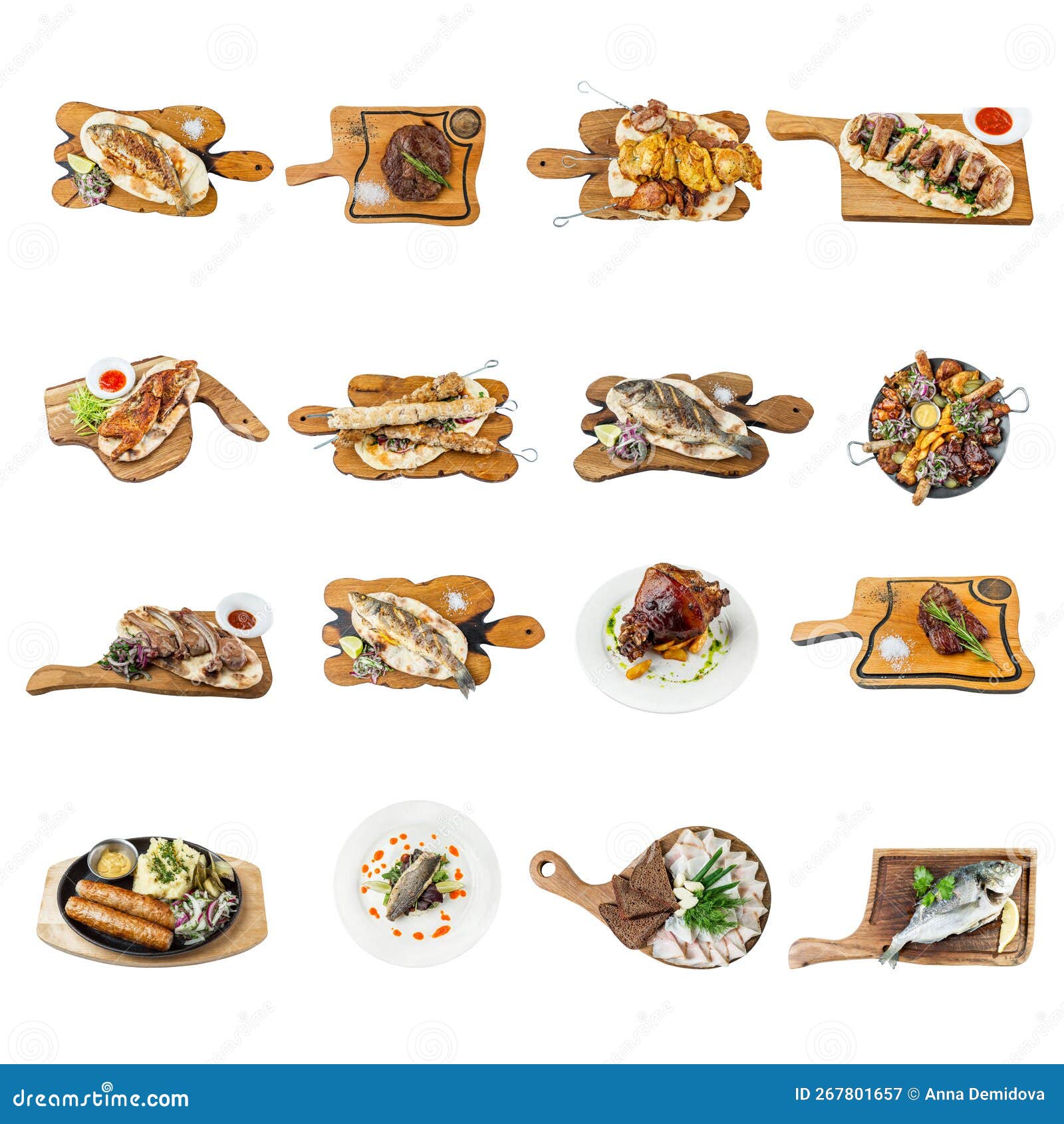 Dishes and Snacks from Meat and Fish. Popular Appetizing Dishes ...