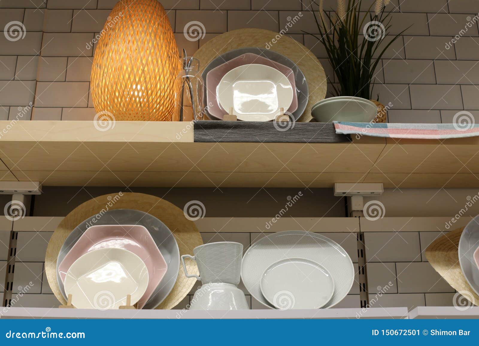 Dishes are Sold in the Store Stock Image - Image of purchase, dish ...