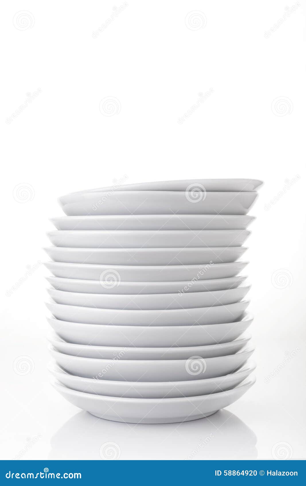 Dishes Stack stock photo. Image of group, circle, isolated - 58864920