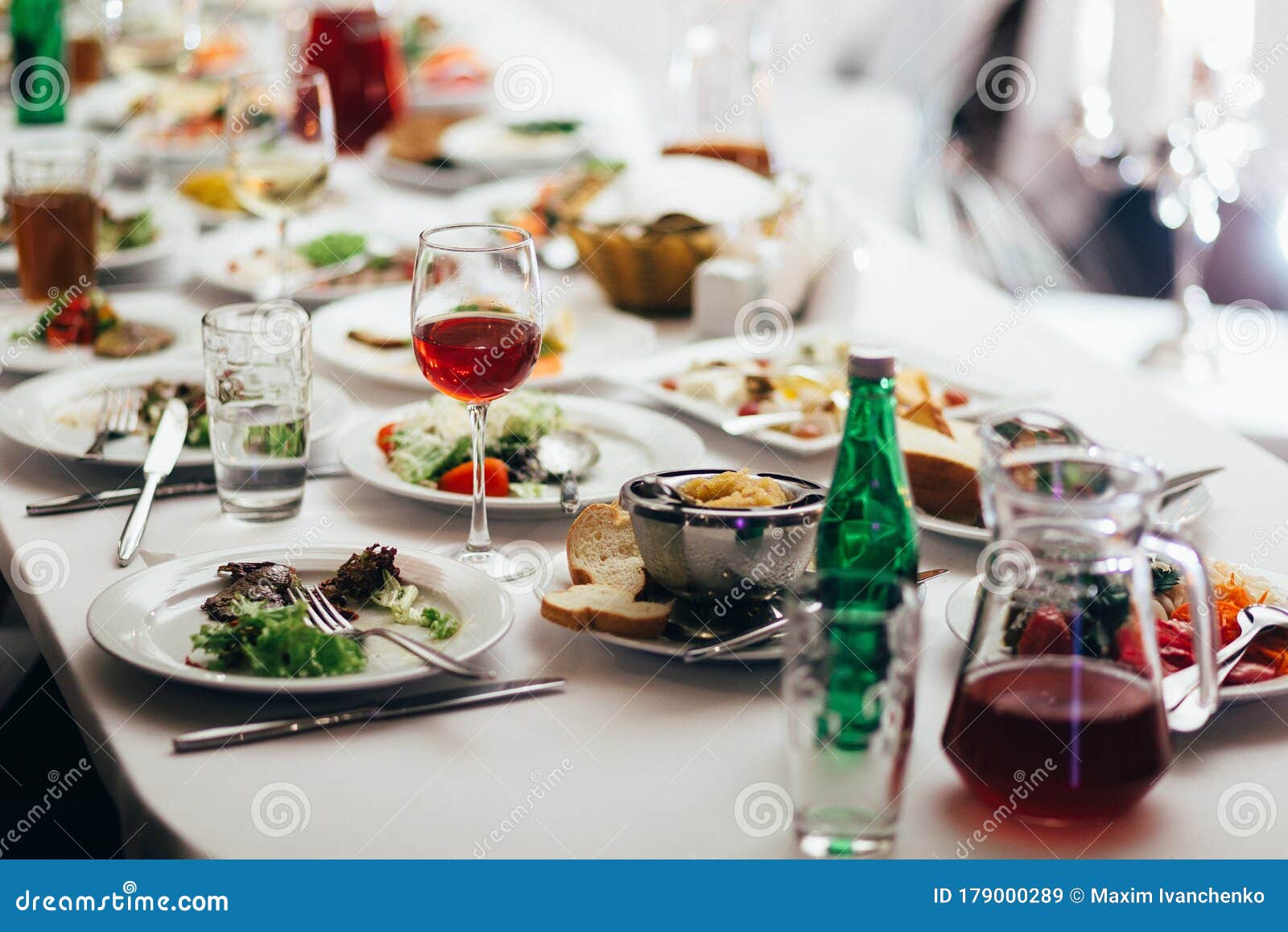 Dishes on the table stock image. Image of setting, sauce - 179000289