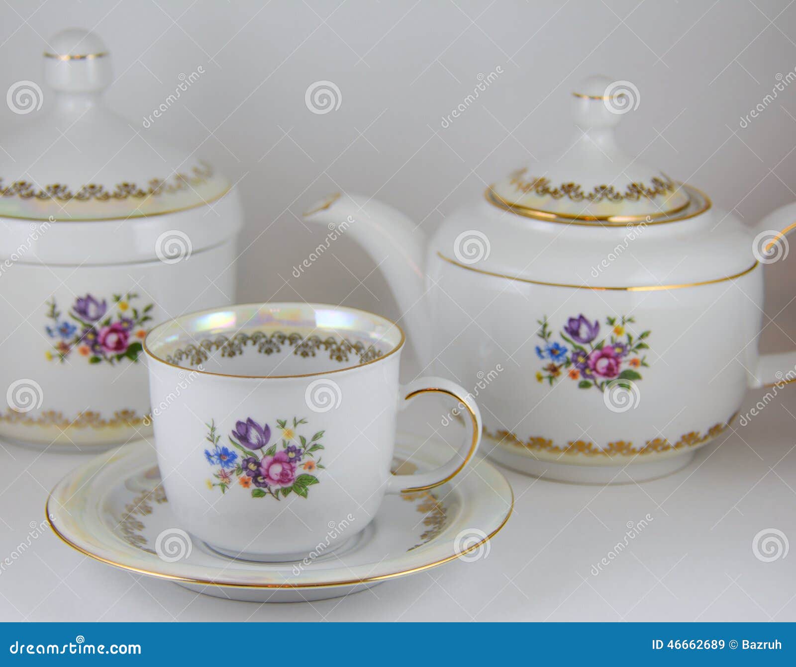 Dishes stock image. Image of home, kitchen, dishes, teapot - 46662689