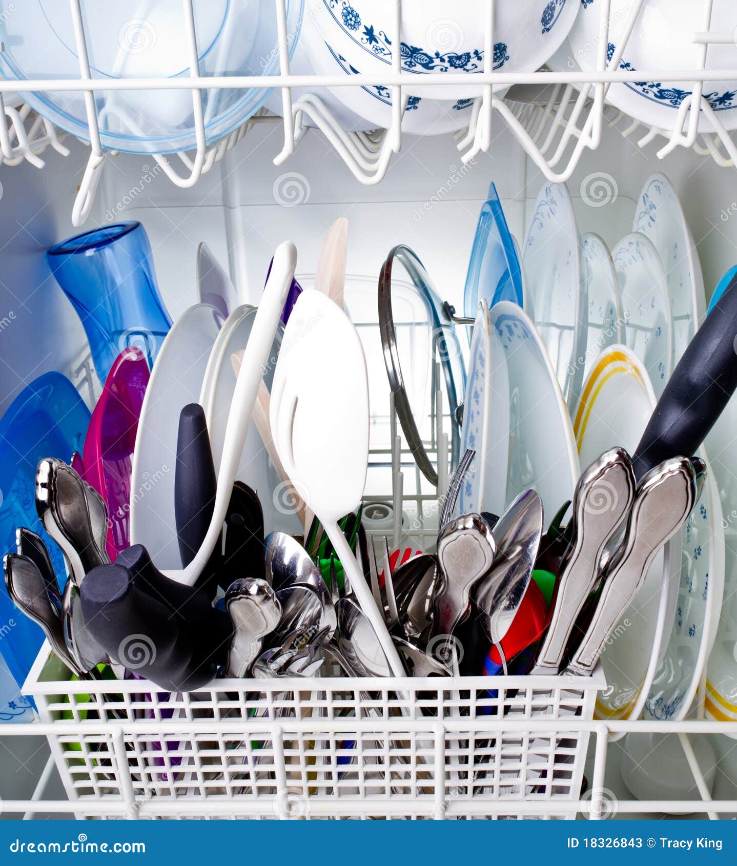 Dishes in a Washing Machine Stock Image - Image of sanitary, glassware ...