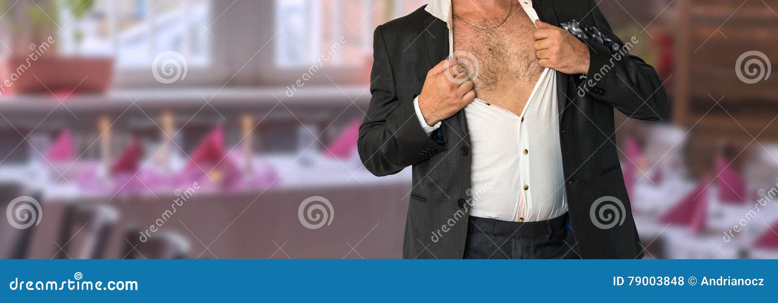 Disheveled Man in Suit with an Unbuttoned Shirt Stock Photo - Image of ...