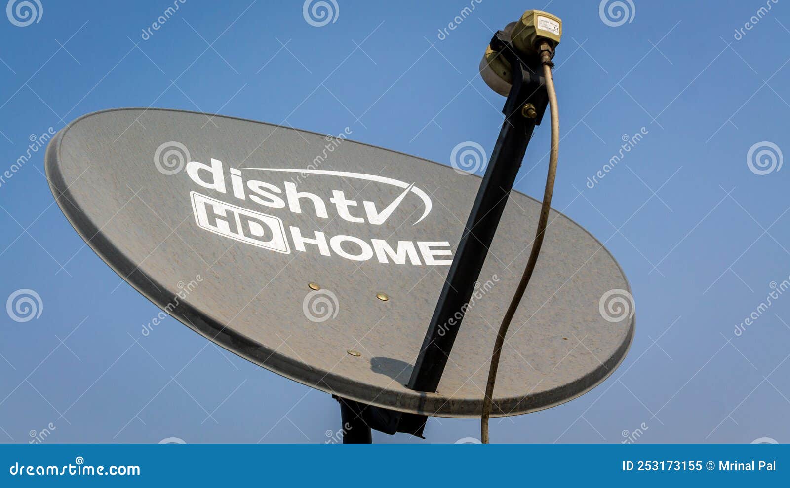 DishTV DTH Dish Antenna editorial image. Image of signals - 253173155