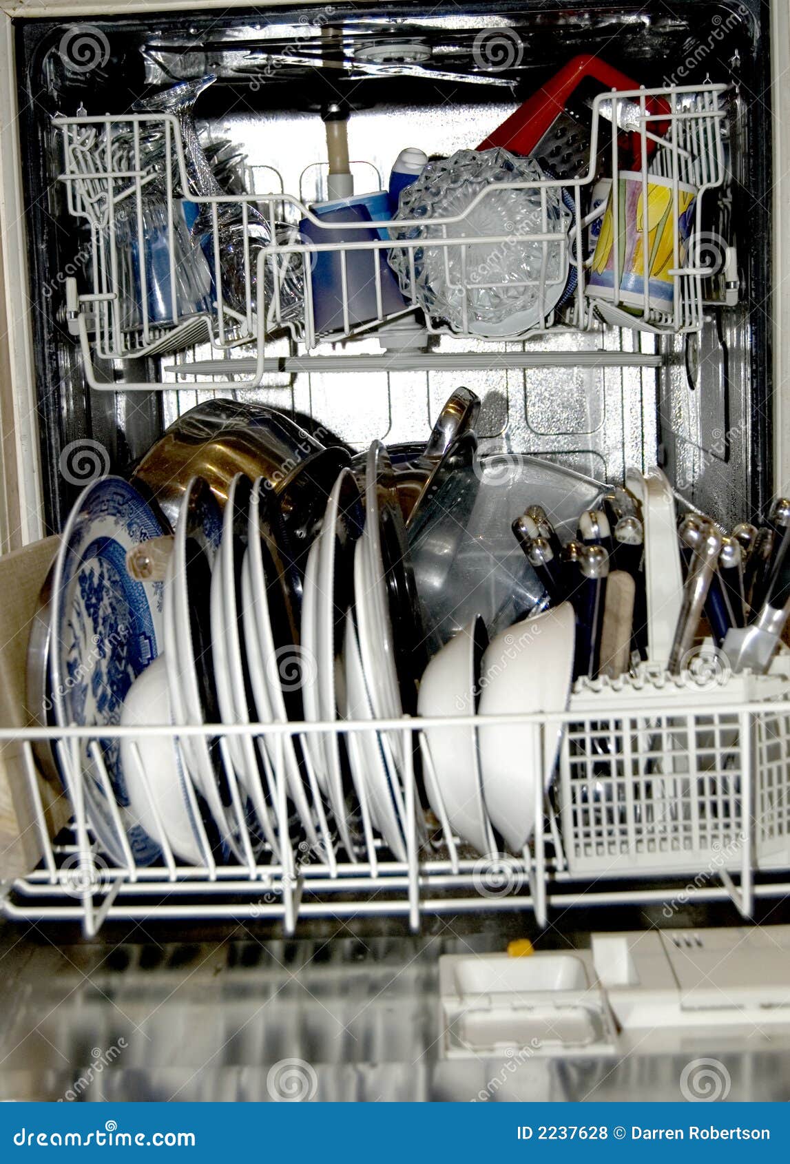 Dishwasher clean portrait stock photo. Image of plates - 2237628