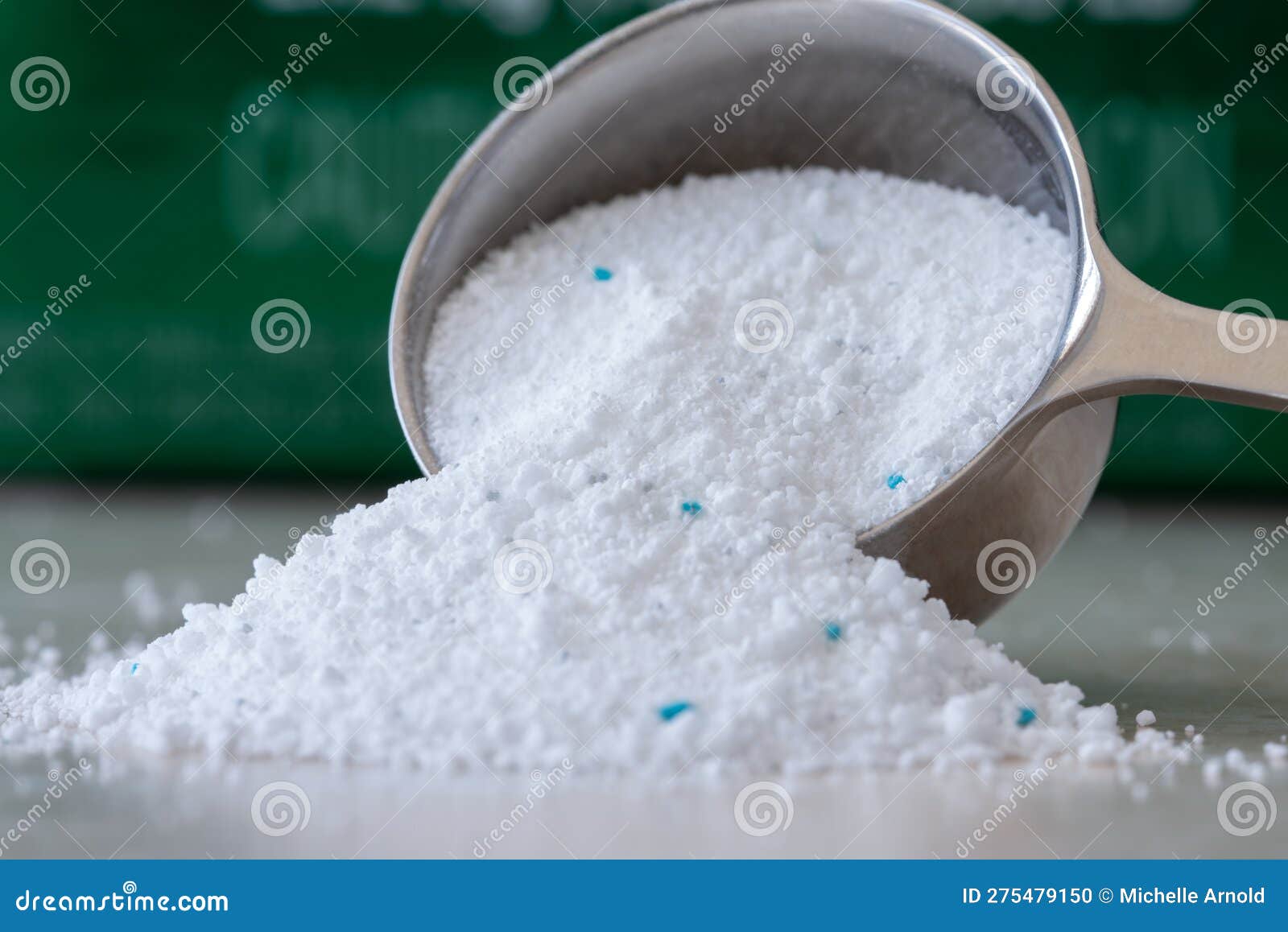 Dishwasher Detergent Spilled from a Scoop Stock Photo - Image of ...