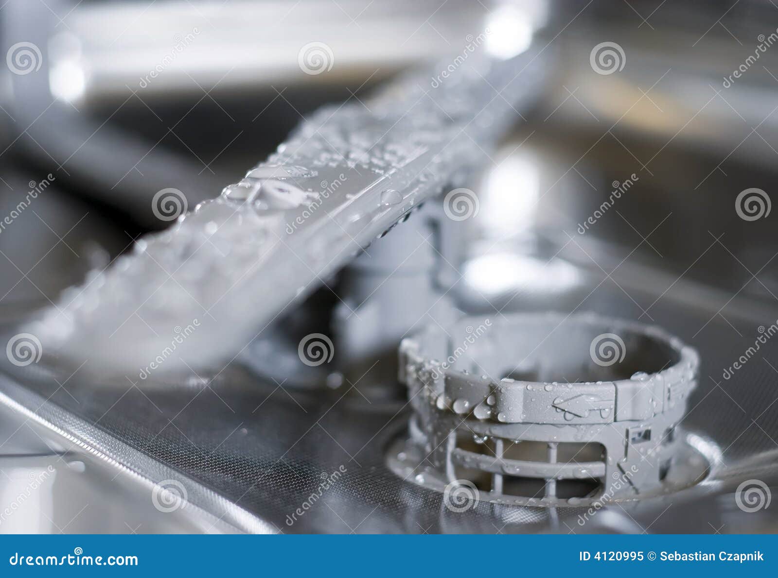 Dishwasher inside stock image. Image of drain, kitchen - 4120995