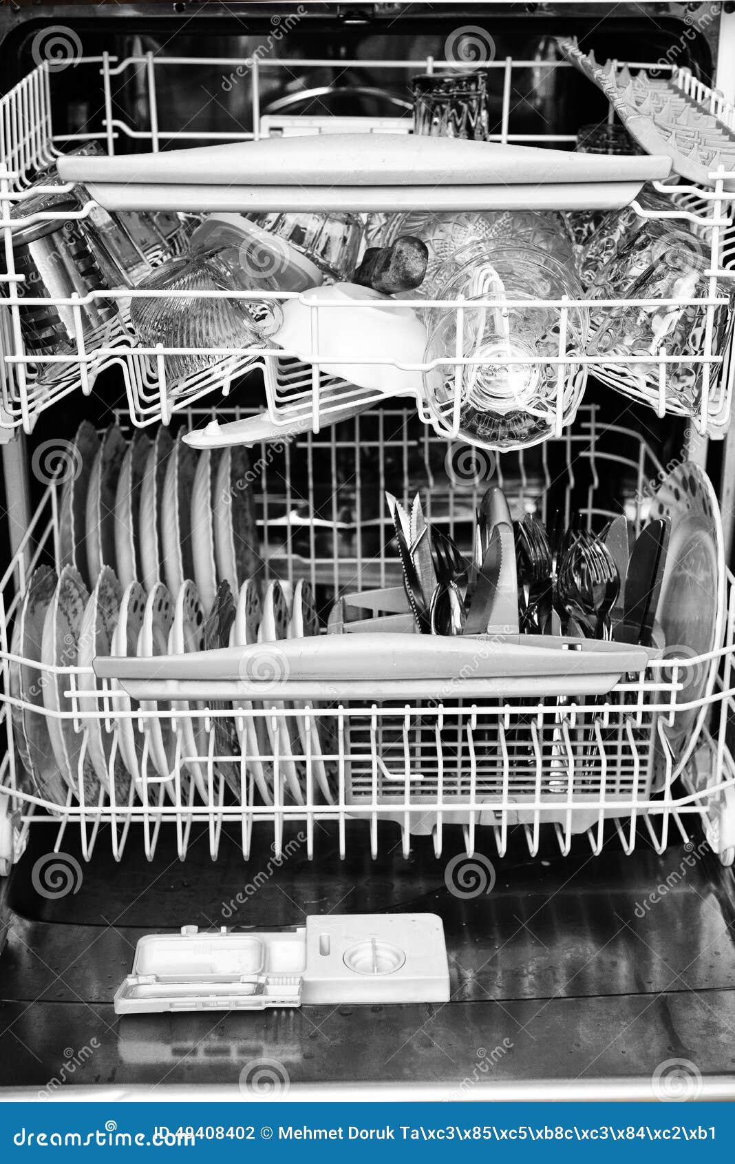 Dishwasher interior stock photo. Image of kitchen, domestic - 49408402