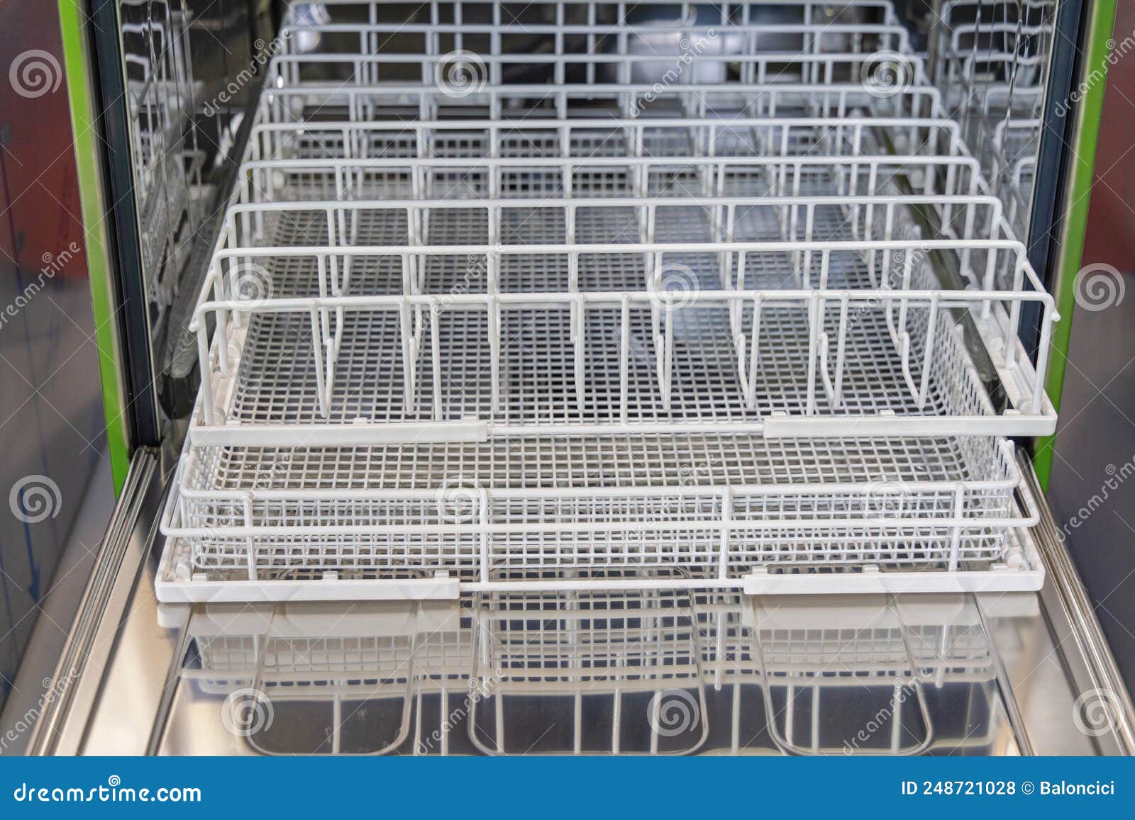 Dishwasher Lower Rack stock photo. Image of europe, dish - 248721028