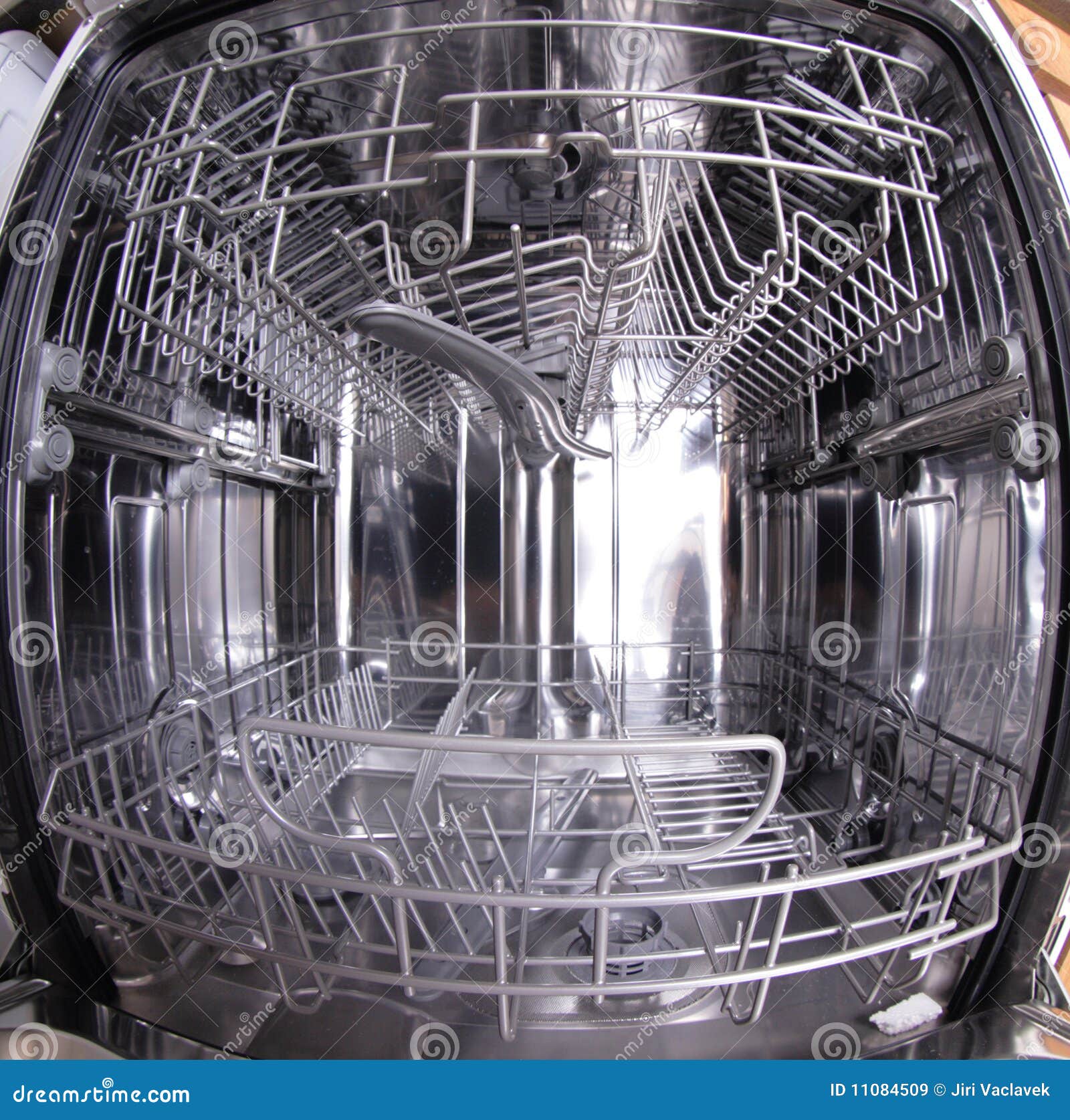 Dishwasher machine stock image. Image of wheels, basket - 11084509
