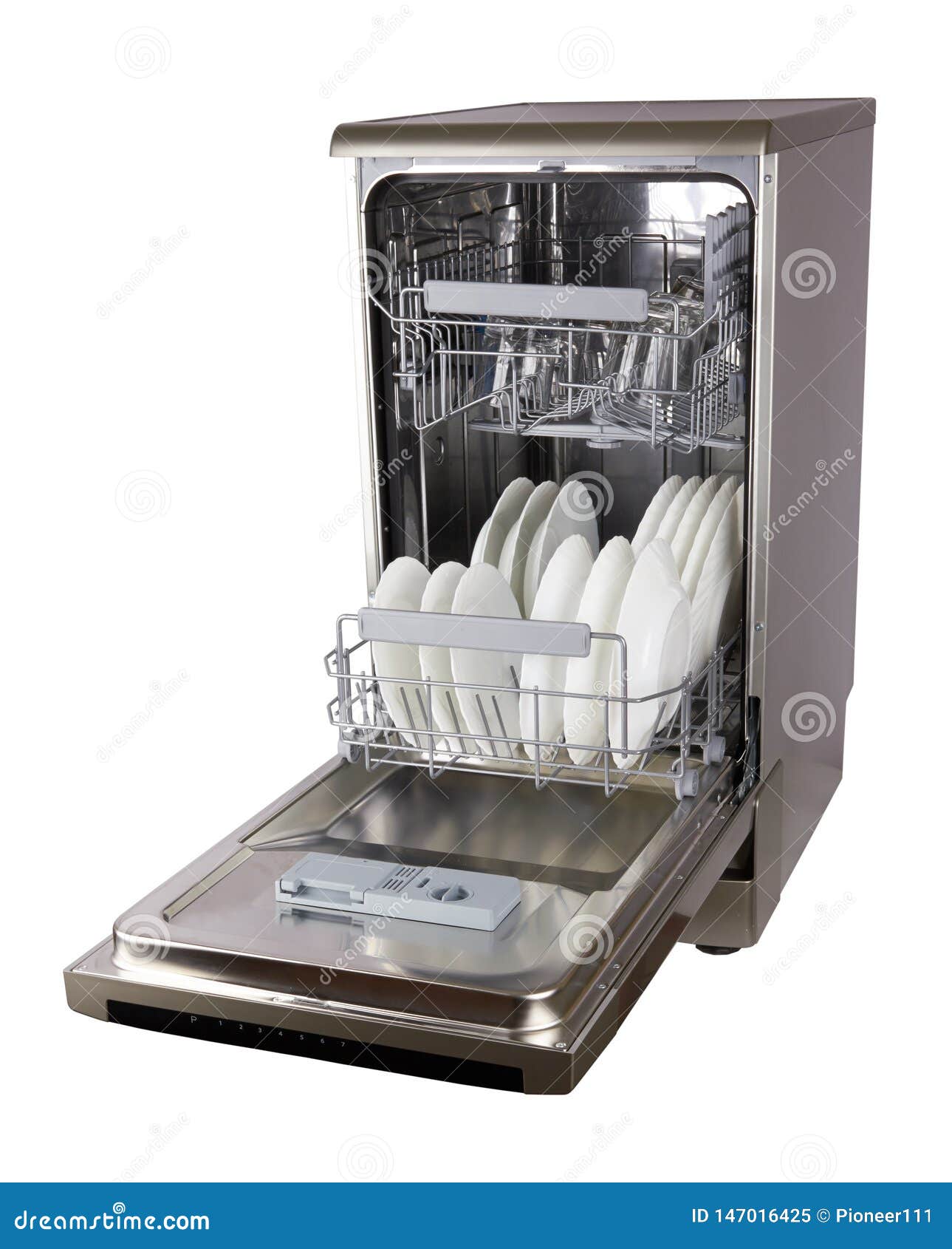 Dishwasher Machine Isolated Stock Image - Image of electric, dish ...