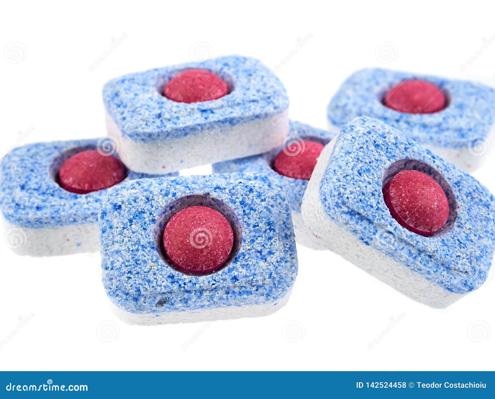 Dishwasher Tabs Isolated on White Stock Photo - Image of dishwasher ...