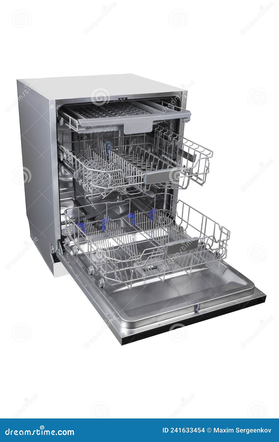 Dishwasher on a White Background Stock Photo - Image of equipment ...
