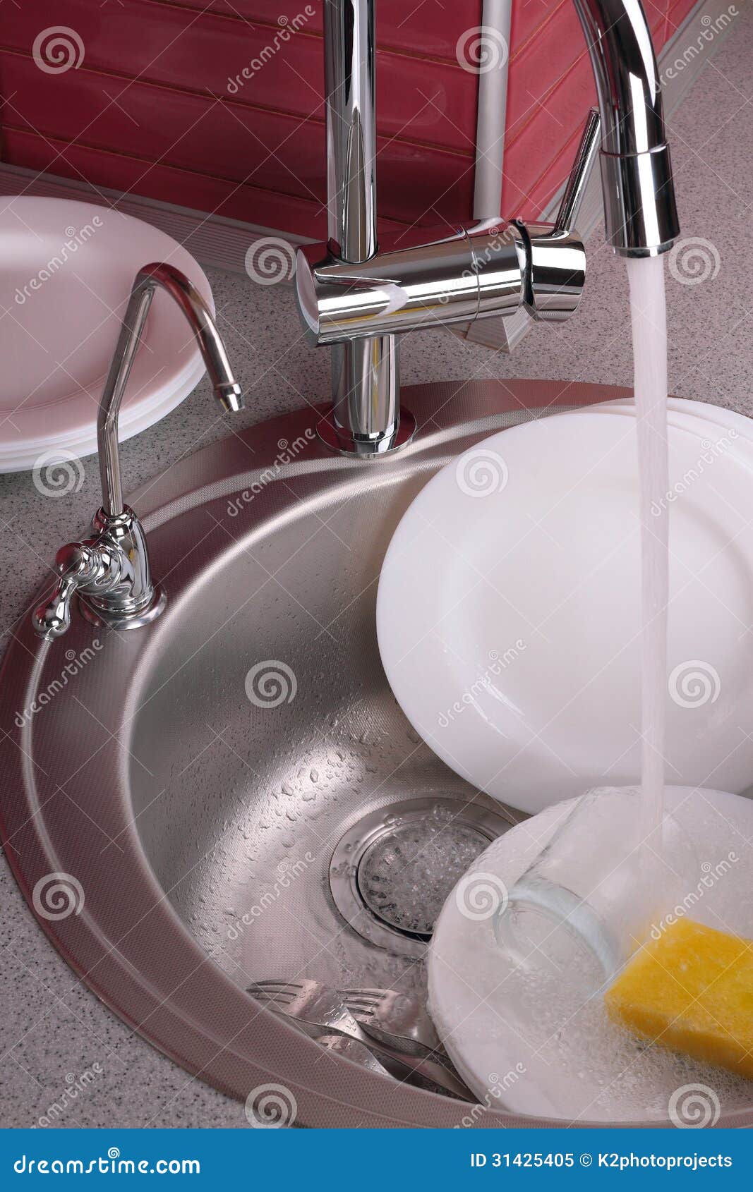 Dishwashing Process. stock image. Image of medium, closeup - 31425405