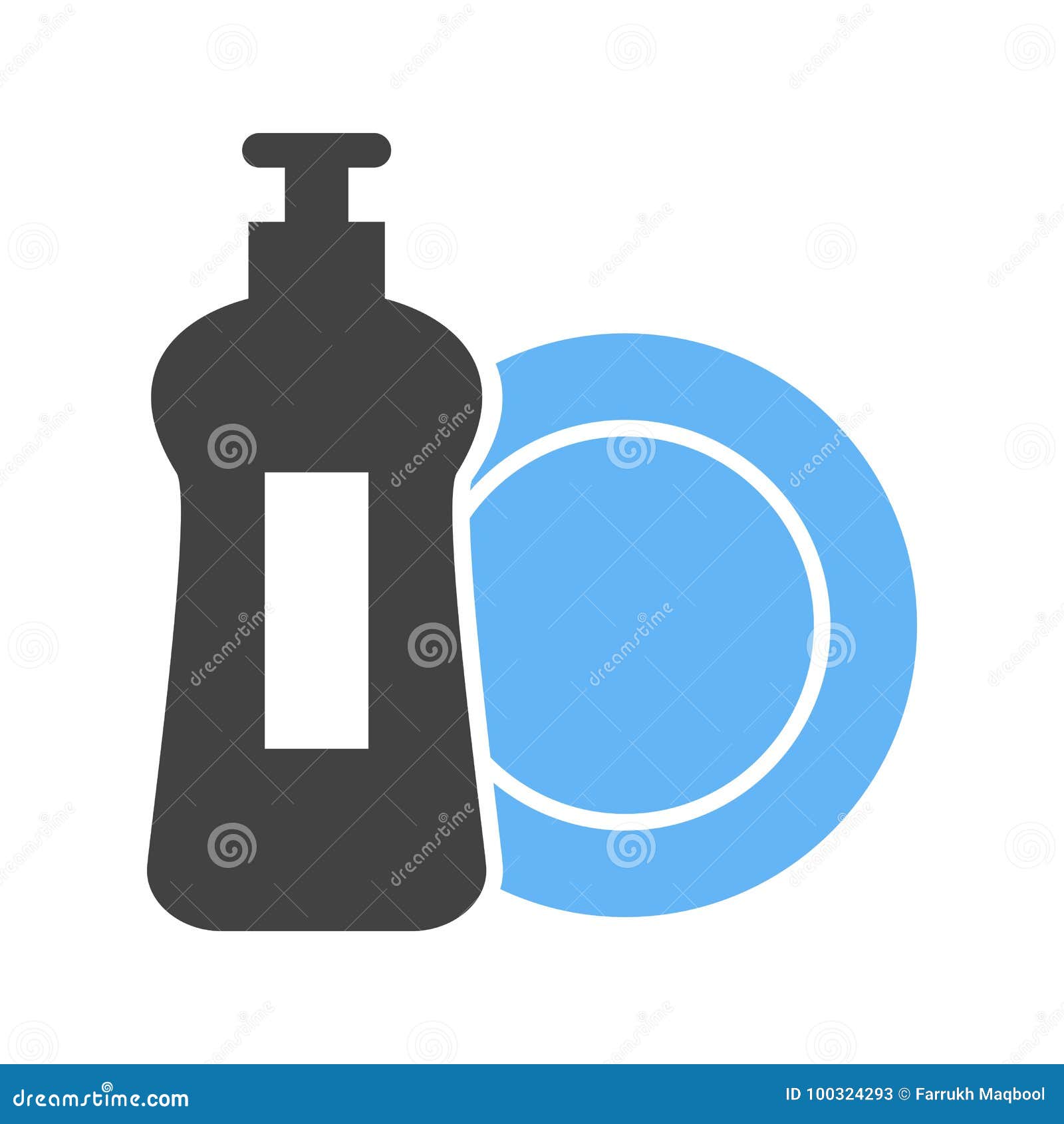 Dishwashing Soap stock vector. Illustration of kitchen - 100324293