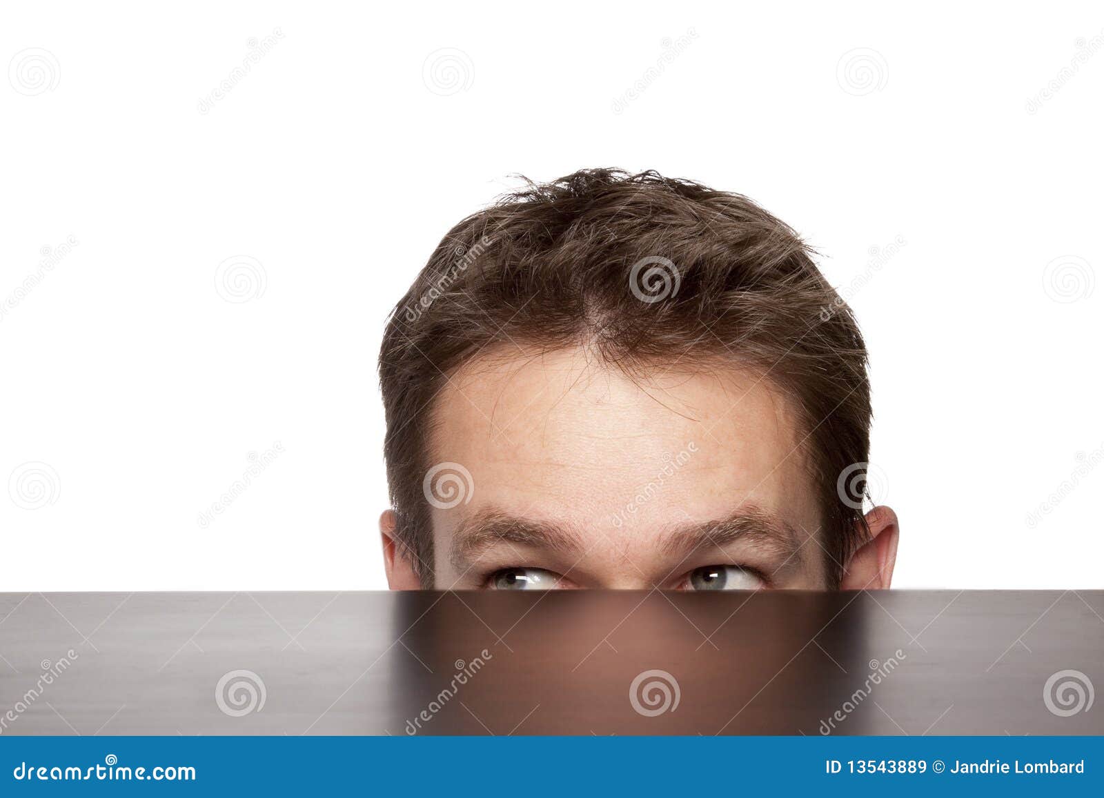 Disimulado imagen de archivo. Imagen de contemplar, curiosidad - 13543889