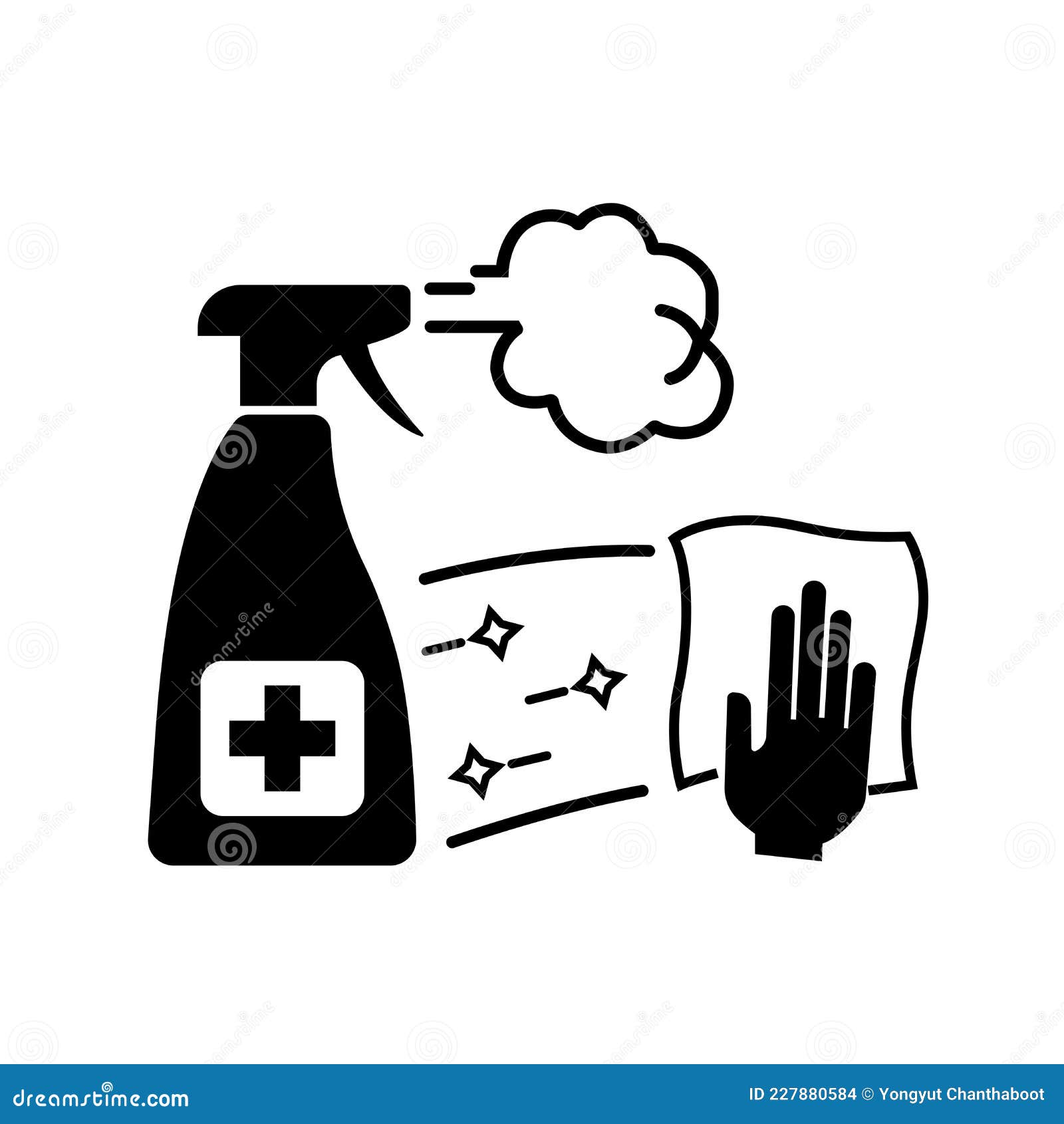 Disinfect Work Surface And Equipment On A Regular Basis Symbol Sign ...