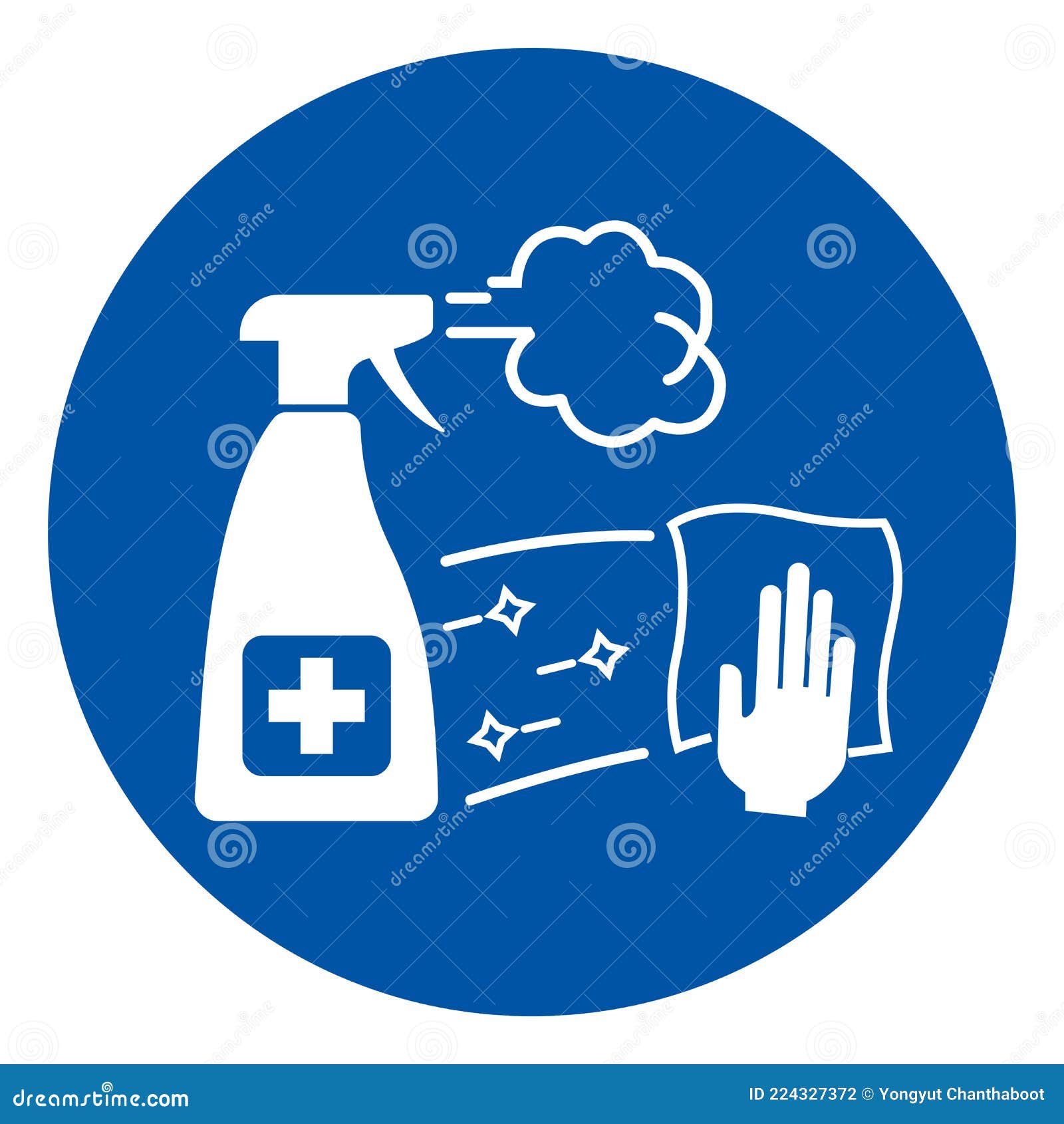 Disinfect Work Surface and Equipment on a Regular Basis Symbol Sign ...