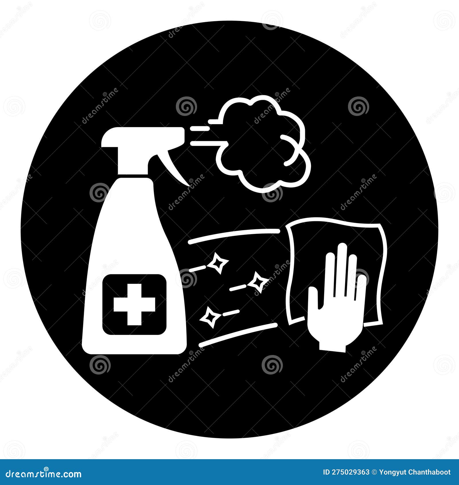 Disinfect Work Surface and Equipment on a Regular Basis Symbol Sign ...