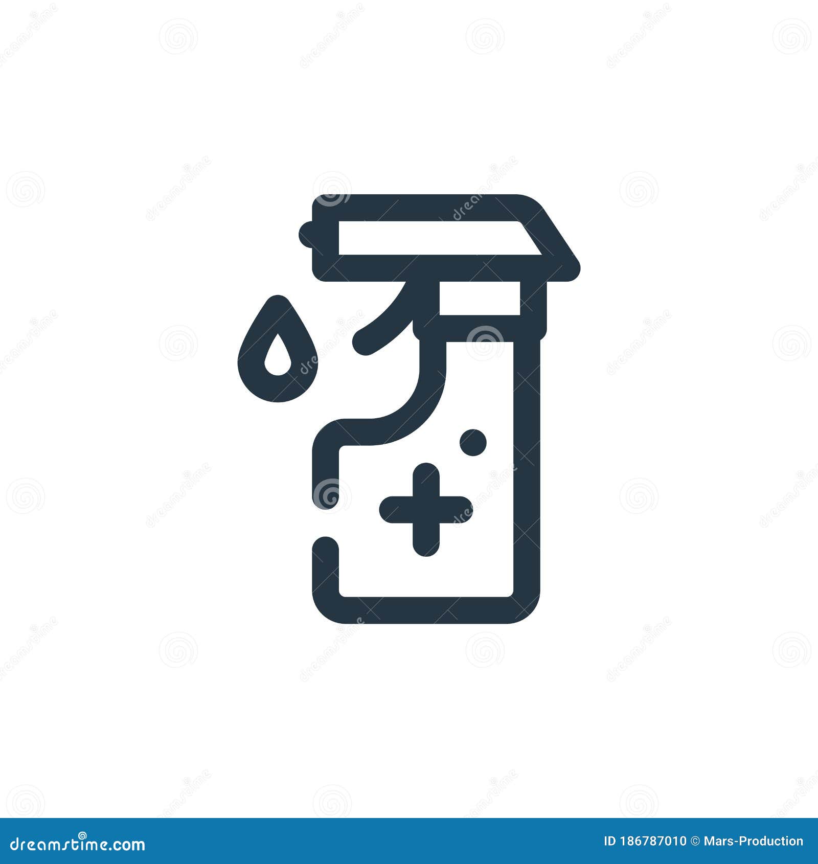 Disinfectant Vector Icon. Disinfectant Editable Stroke Stock Vector ...