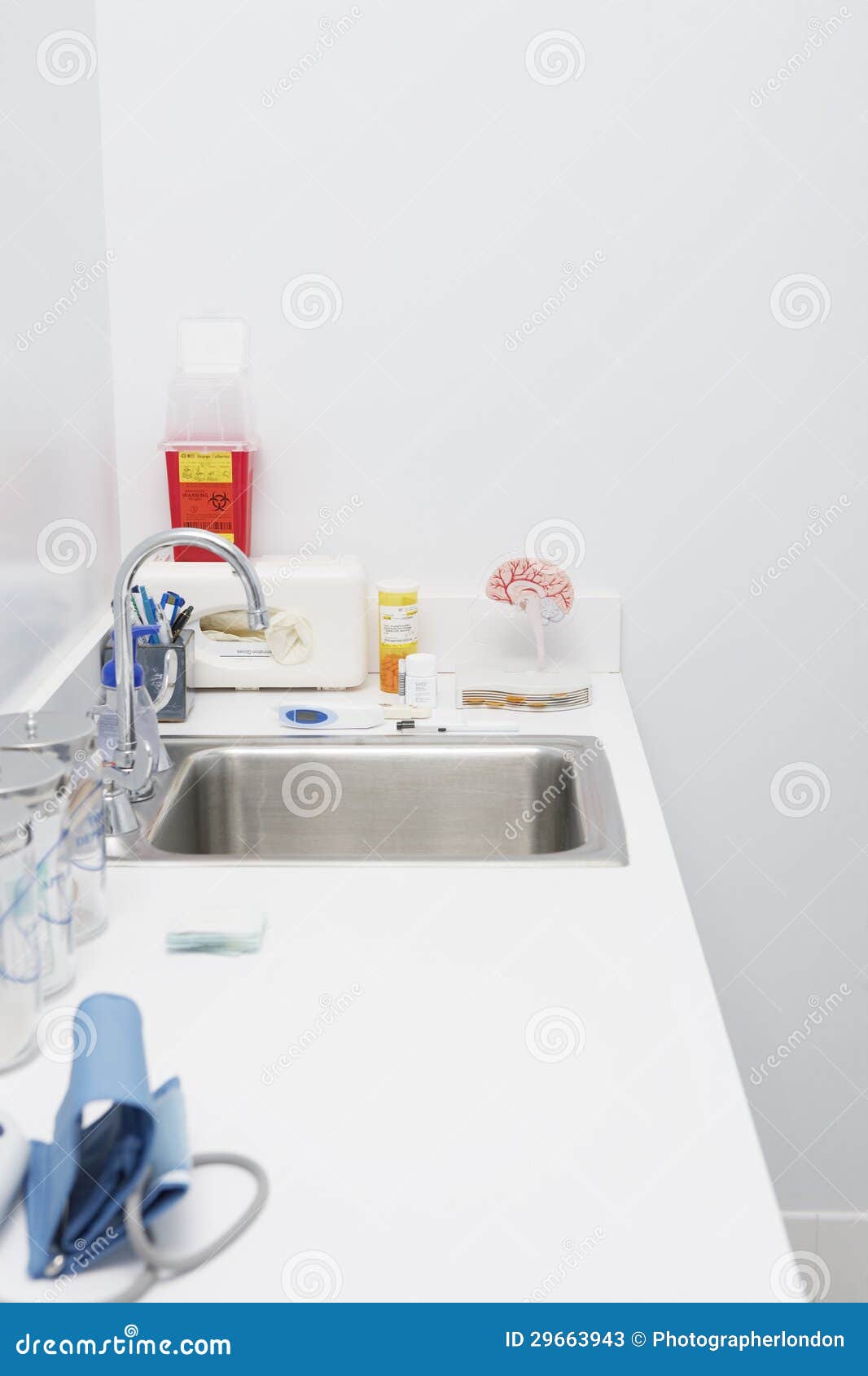 Disinfection Sink stock image. Image of indoors, disinfection - 29663943