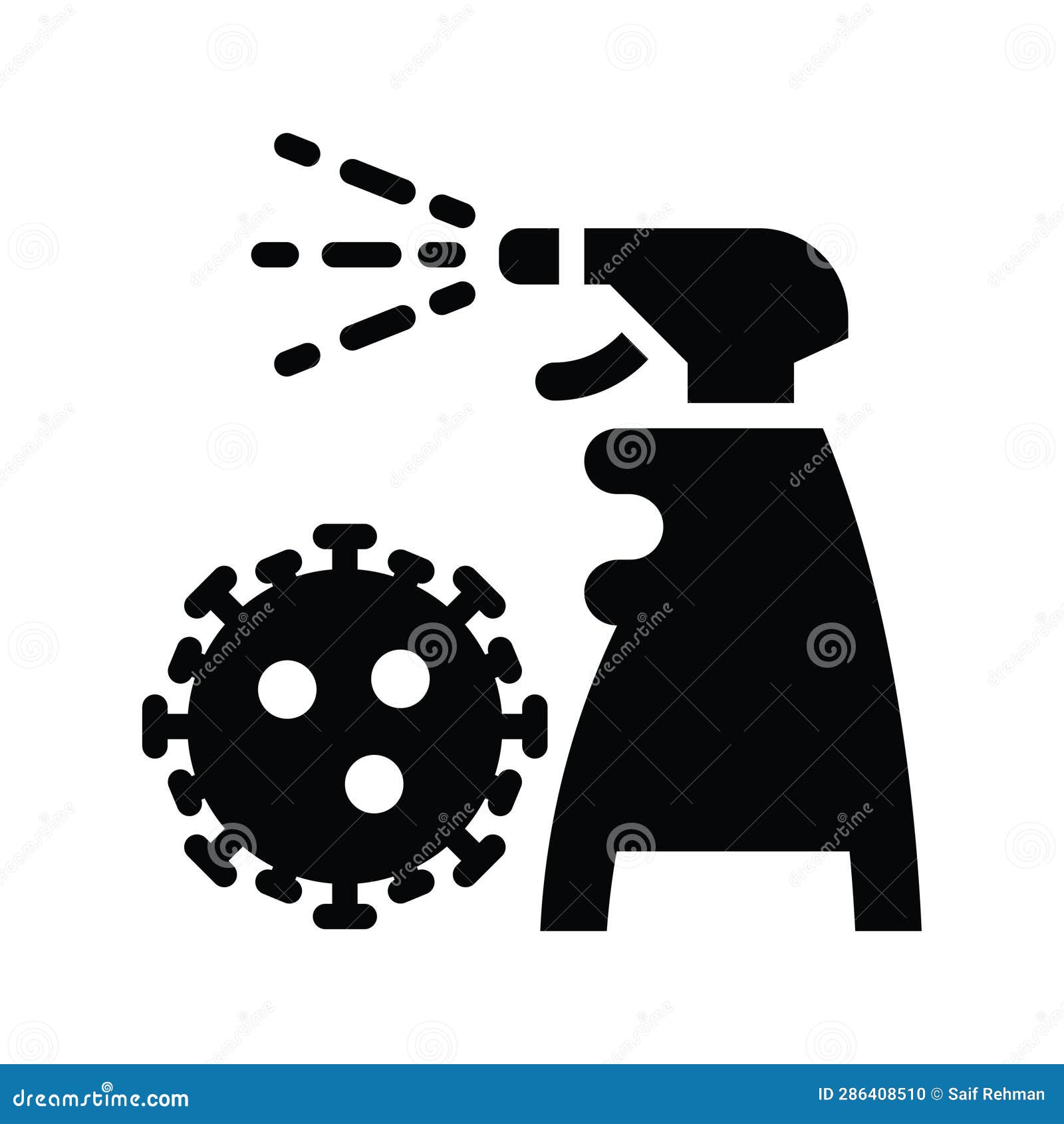 Disinfection Vector Solid Icon Style Illustration. EPS 10 File Stock ...