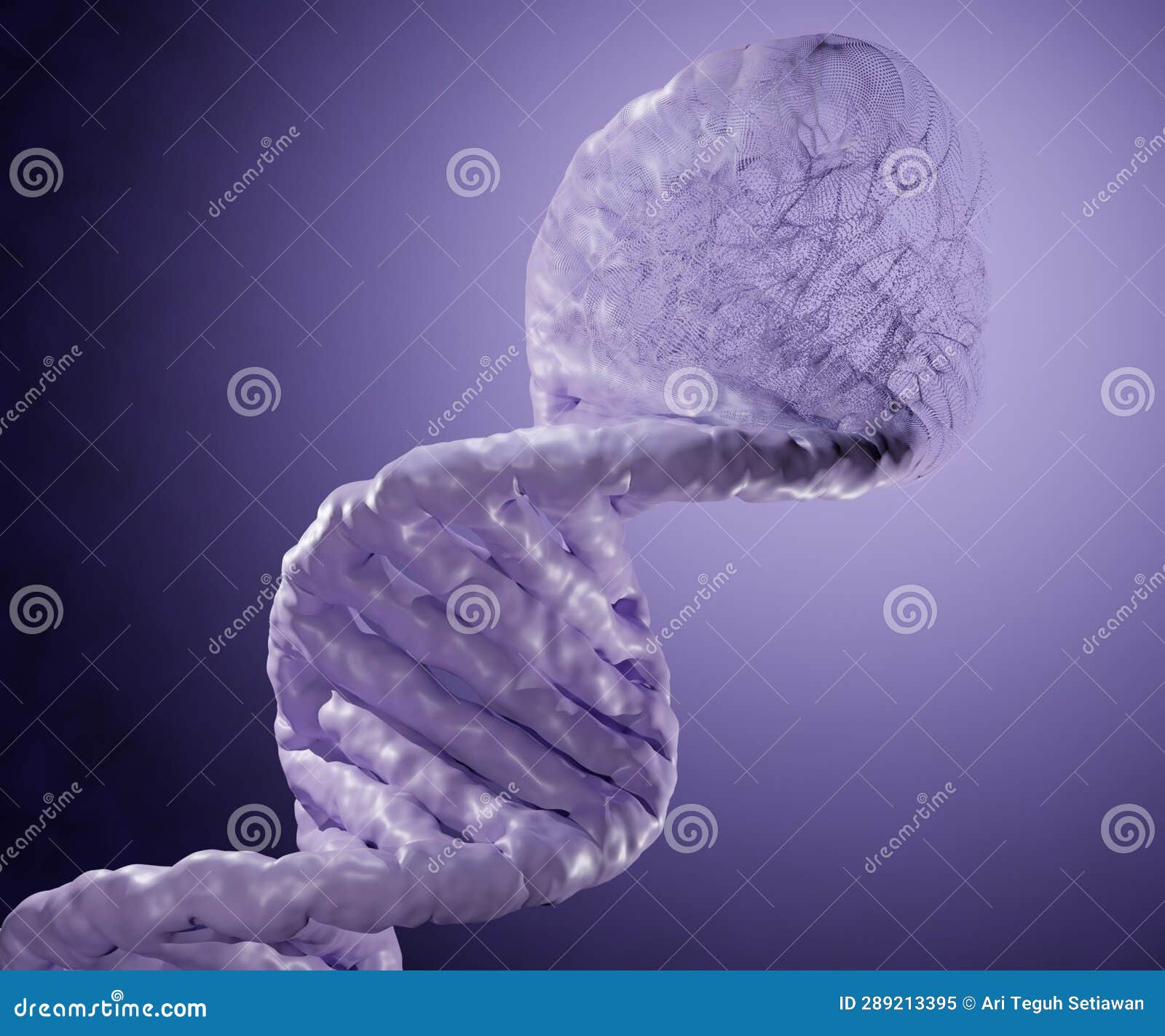 Disintegrated Or Dispersing DNA Into Smaller Molecules Stock Image ...