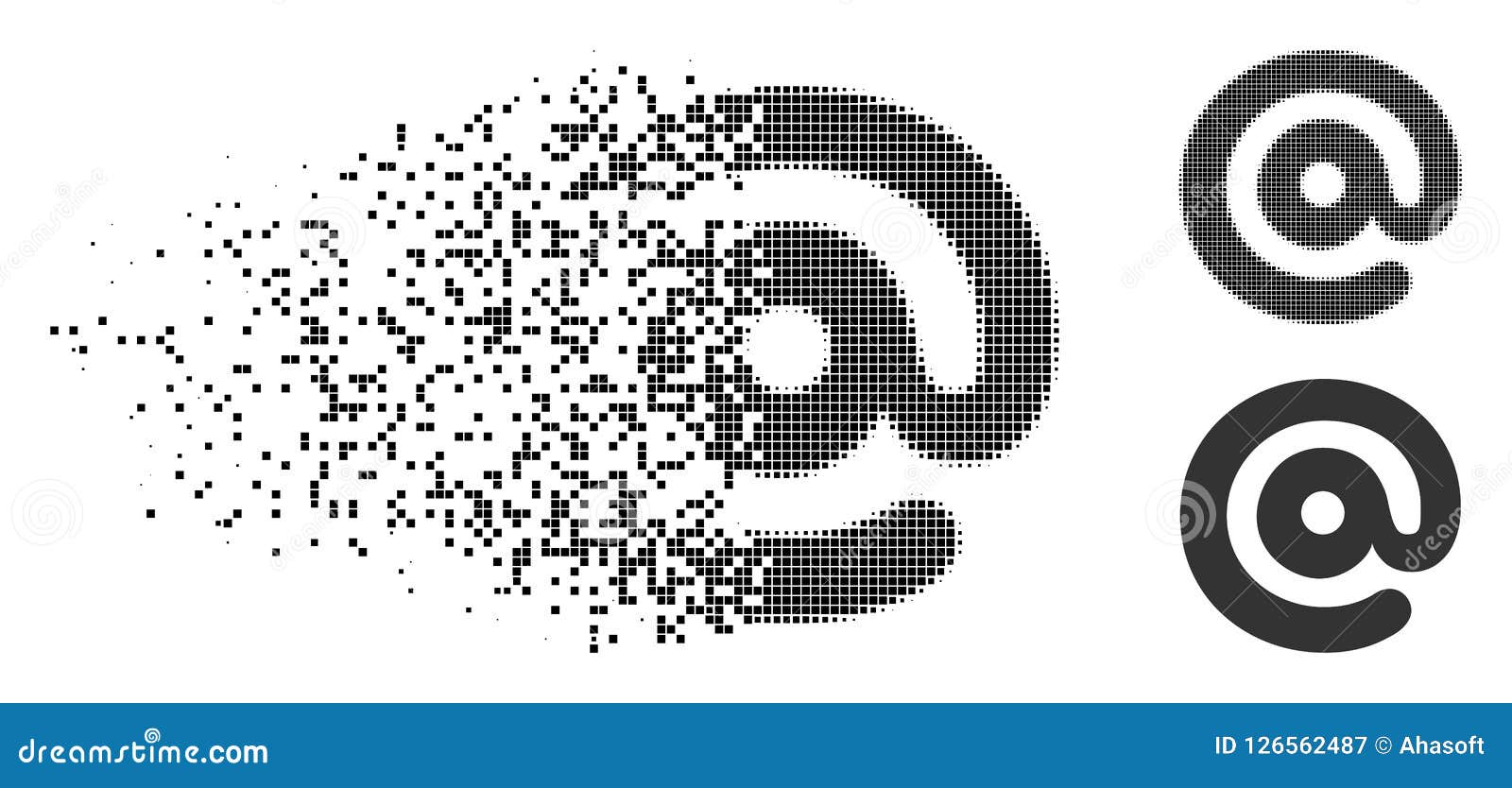 Disintegrating Dot Halftone Email Symbol Icon Stock Vector ... Disintegrating Dot Halftone Email Symbol Icon Stock Vector ...