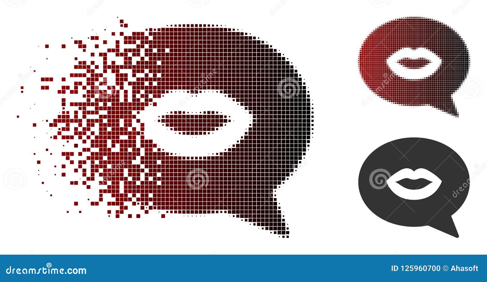 Disintegrating Dot Halftone Lips Smiley Message Icon Stock Vector ... Disintegrating Dot Halftone Lips Smiley Message Icon Stock Vector ...