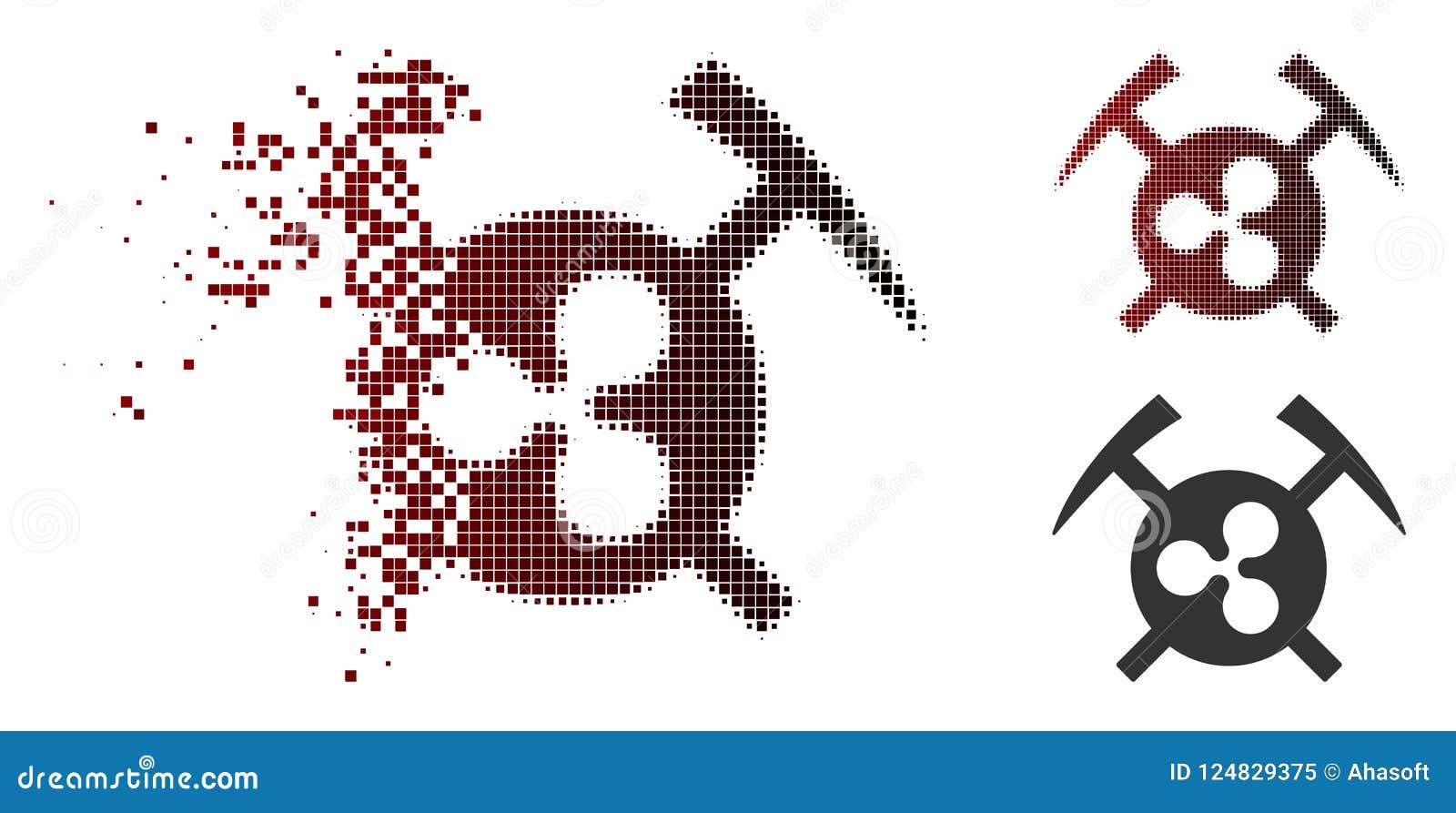 Disintegrating Dot Halftone Ripple Mining Hammers Icon Stock Vector ... Disintegrating Dot Halftone Ripple Mining Hammers Icon Stock Vector ...