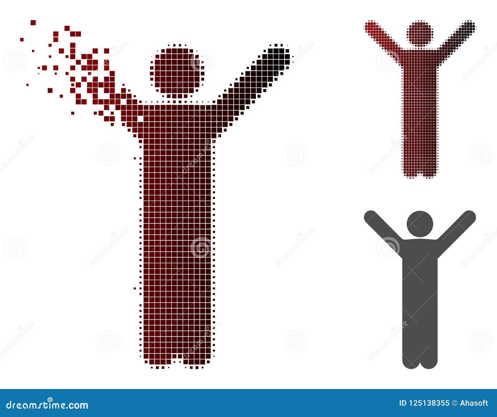 Disintegrating Dotted Halftone Happy Man Icon Stock Vector ... Disintegrating Dotted Halftone Happy Man Icon Stock Vector ...