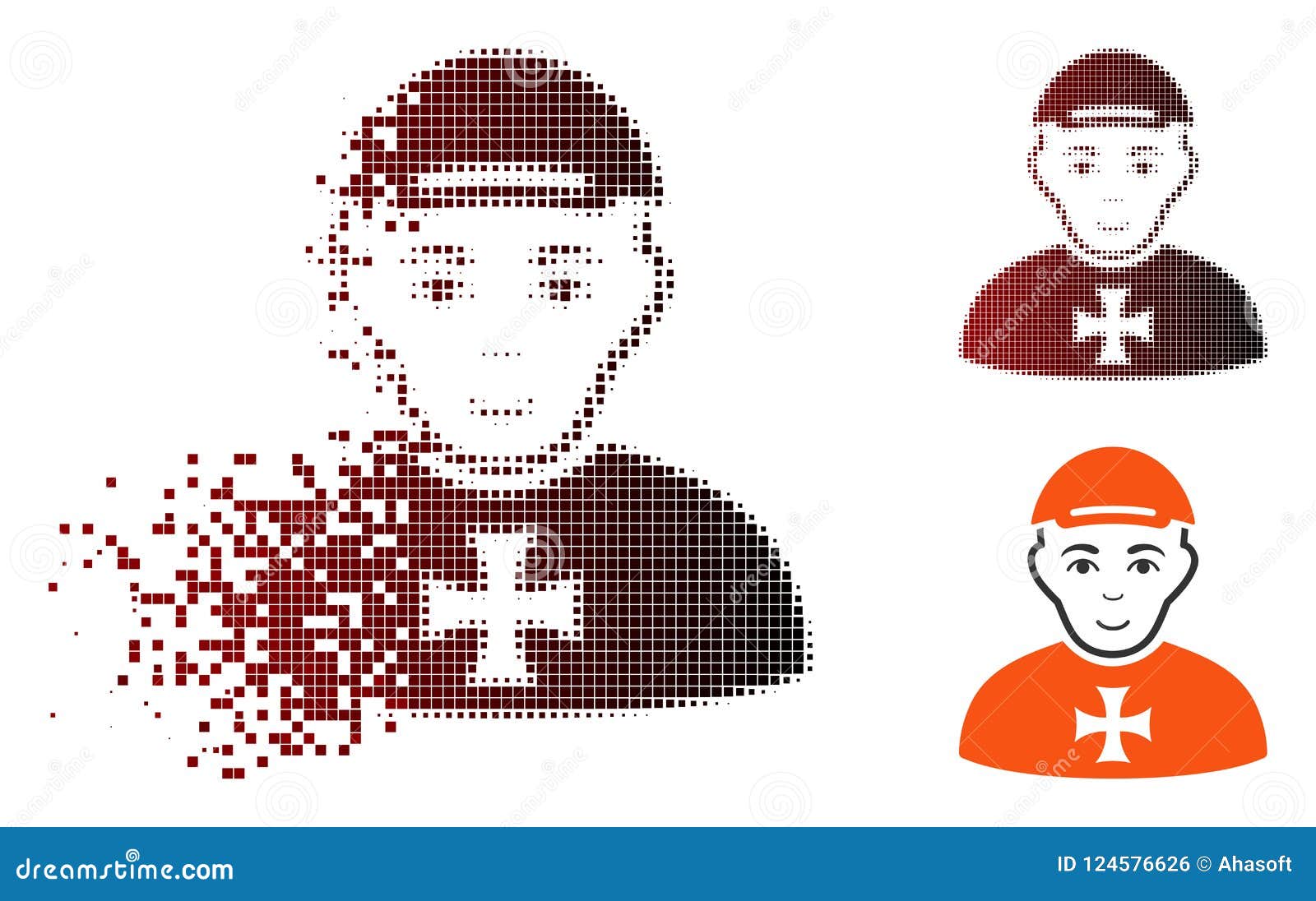Disintegrating Dotted Halftone Maltese Cross Awarded Man Icon Stock ... Disintegrating Dotted Halftone Maltese Cross Awarded Man Icon Stock ...