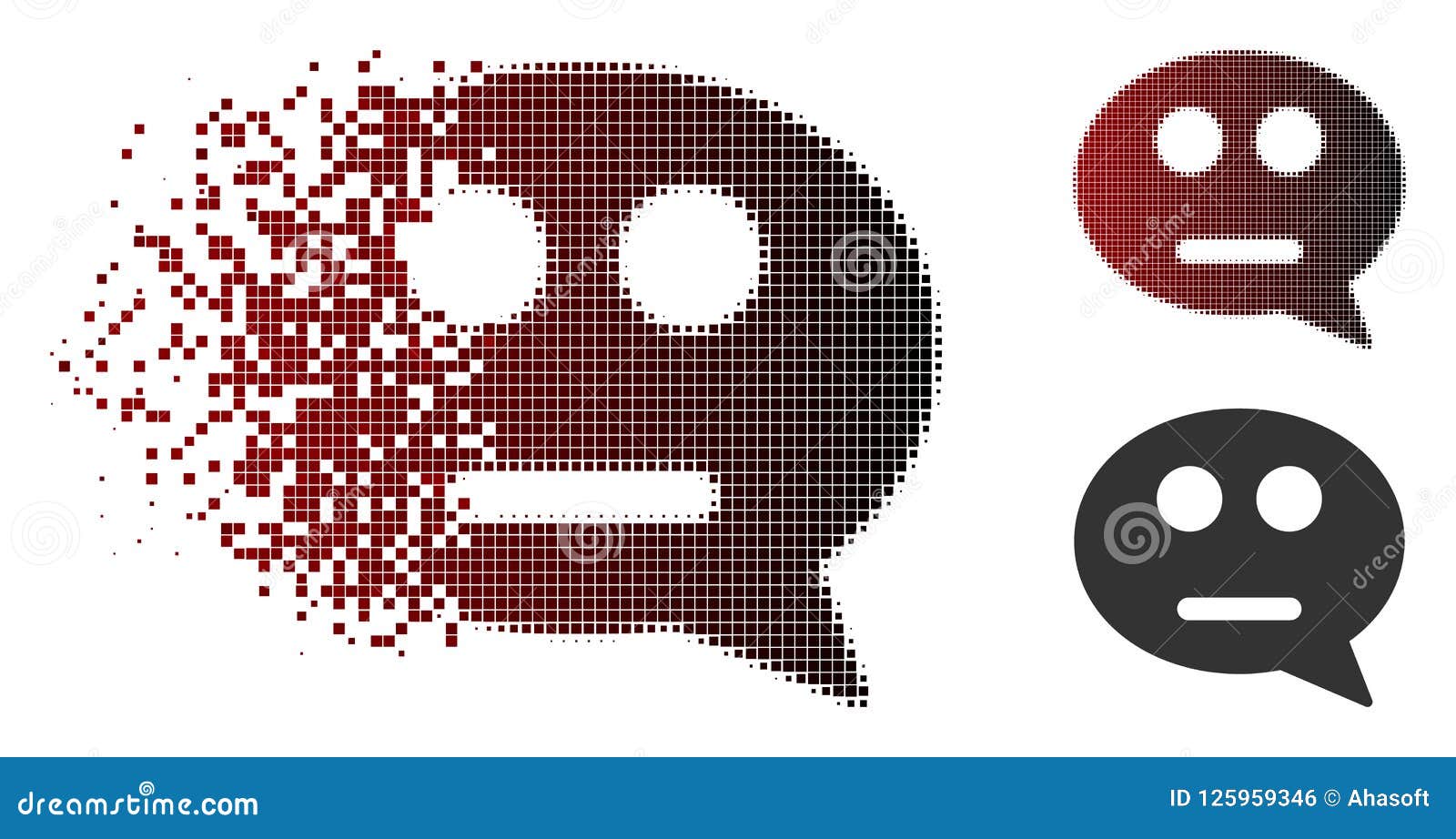 Disintegrating Dotted Halftone Neutral Smiley Message Icon Stock Vector ... Disintegrating Dotted Halftone Neutral Smiley Message Icon Stock Vector ...