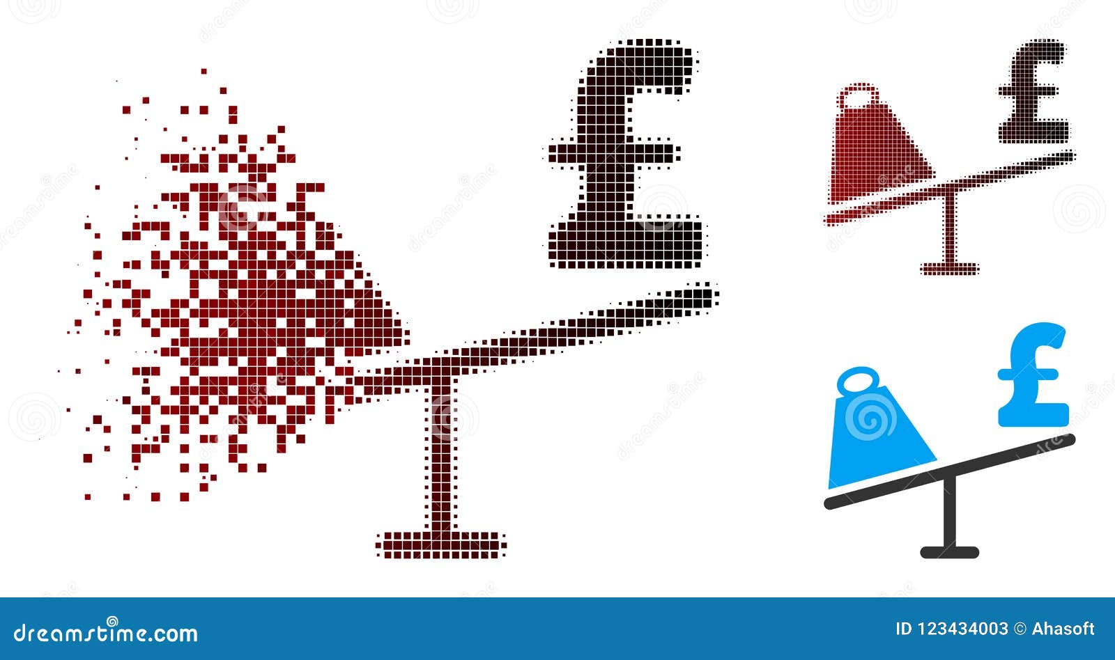 Disintegrating Pixel Halftone Market Pound Price Swing Icon Stock ... Disintegrating Pixel Halftone Market Pound Price Swing Icon Stock ...