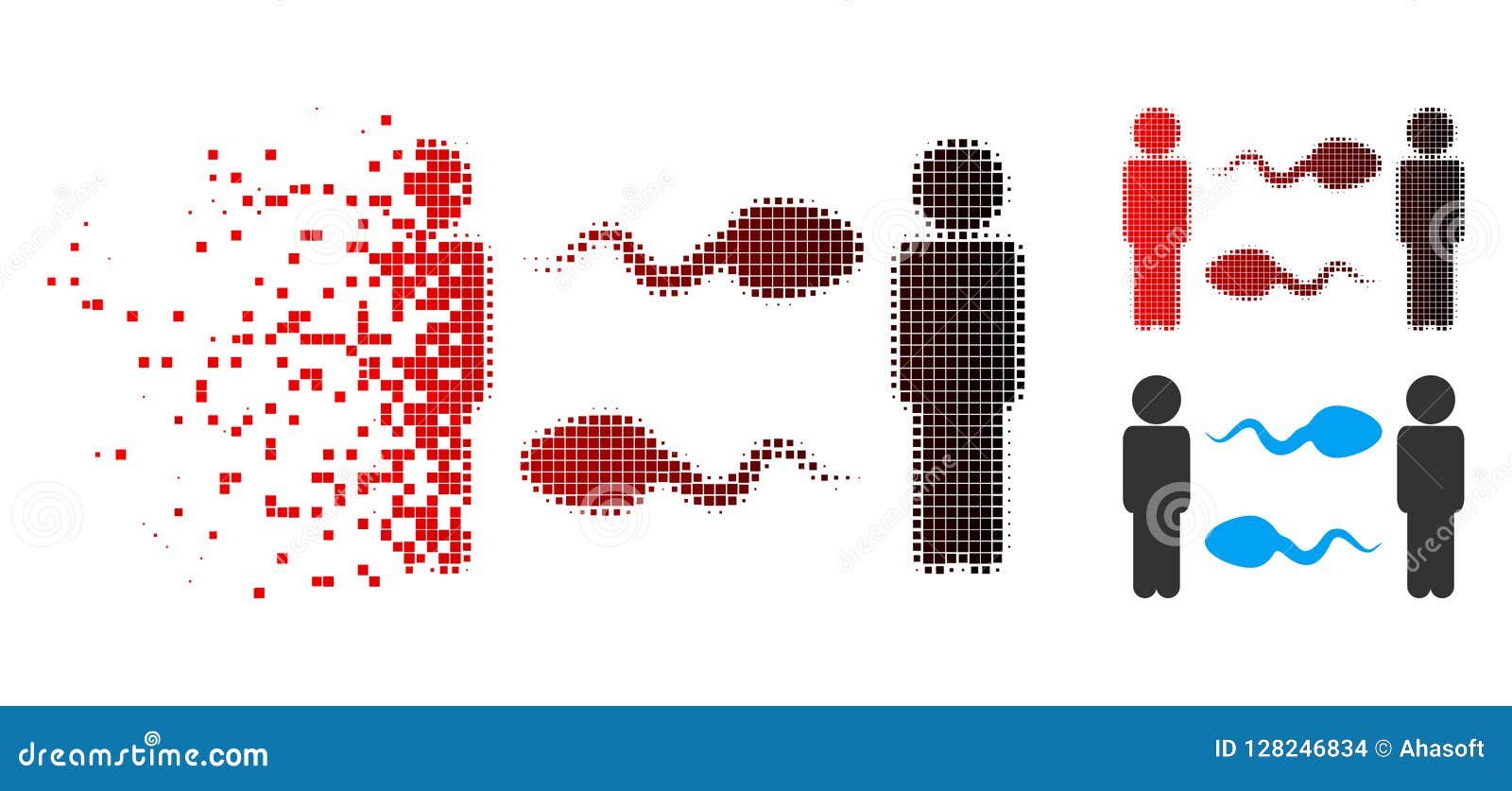Disintegrating Pixel Halftone Persons Sperm Exchange Icon Stock Vector ... Disintegrating Pixel Halftone Persons Sperm Exchange Icon Stock Vector ...