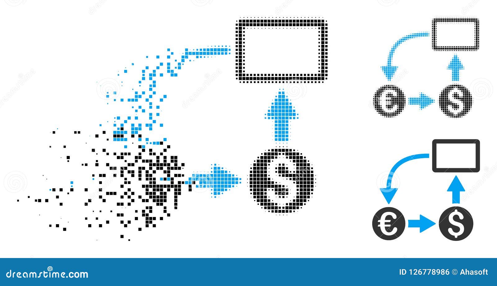 Disintegrating Pixelated Halftone Cashflow Euro Exchange Icon Stock ... Disintegrating Pixelated Halftone Cashflow Euro Exchange Icon Stock ...