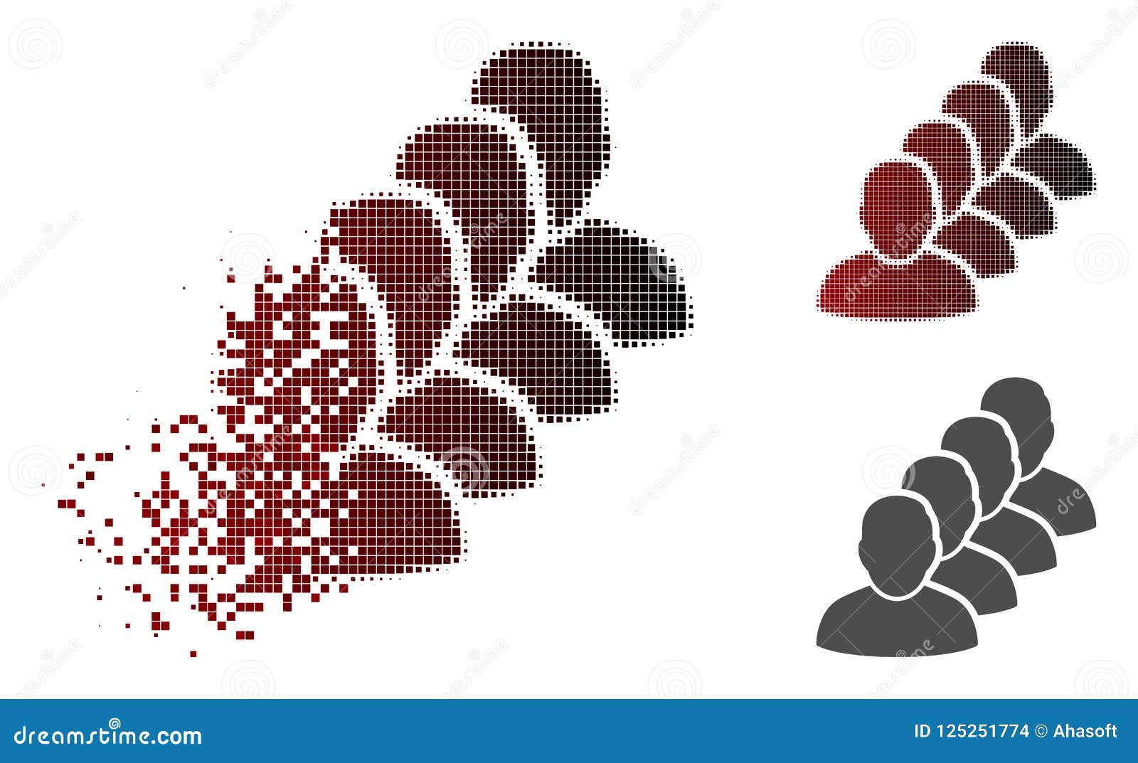 Disintegrating Pixelated Halftone People Queue Icon Stock Vector ... Disintegrating Pixelated Halftone People Queue Icon Stock Vector ...