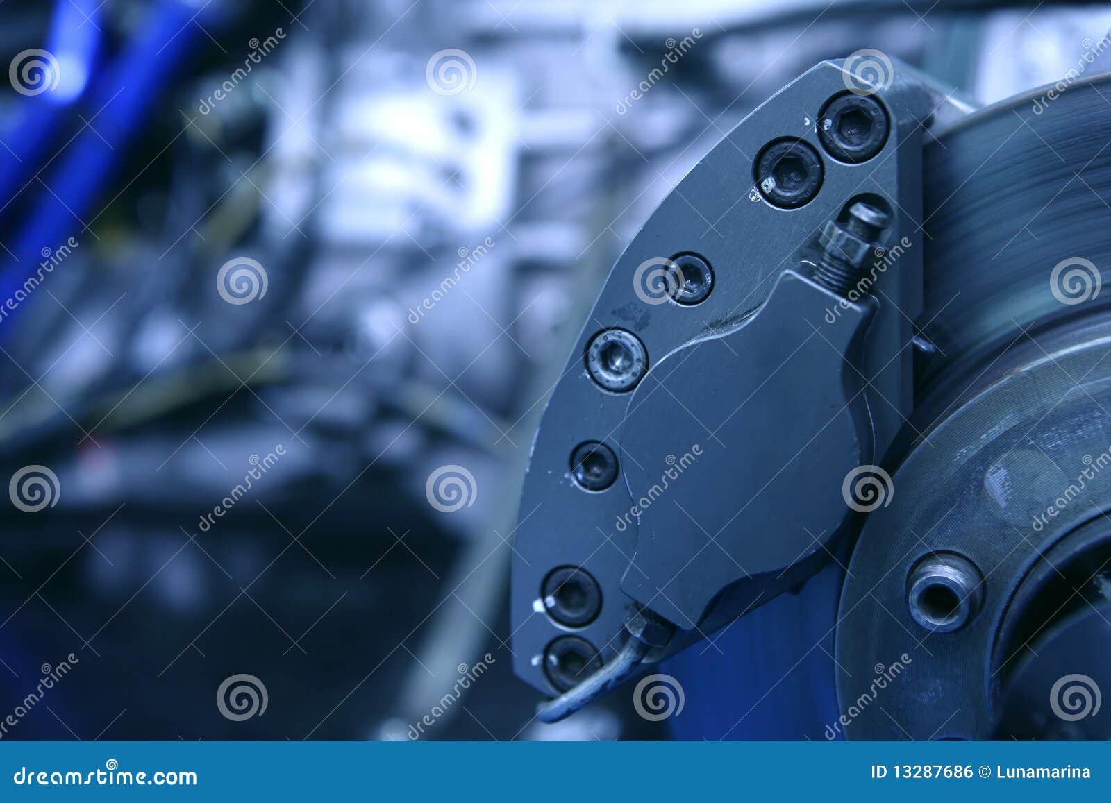 Disk Brakes Macro Detail with Engine Stock Photo - Image of road ...