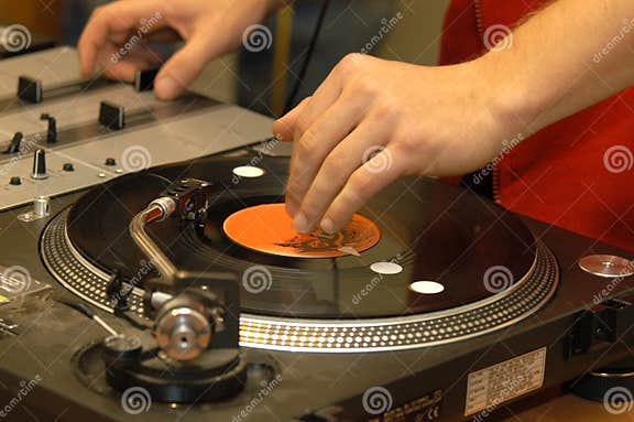 Disk and DJ stock image. Image of disc, orange, listen - 2727983