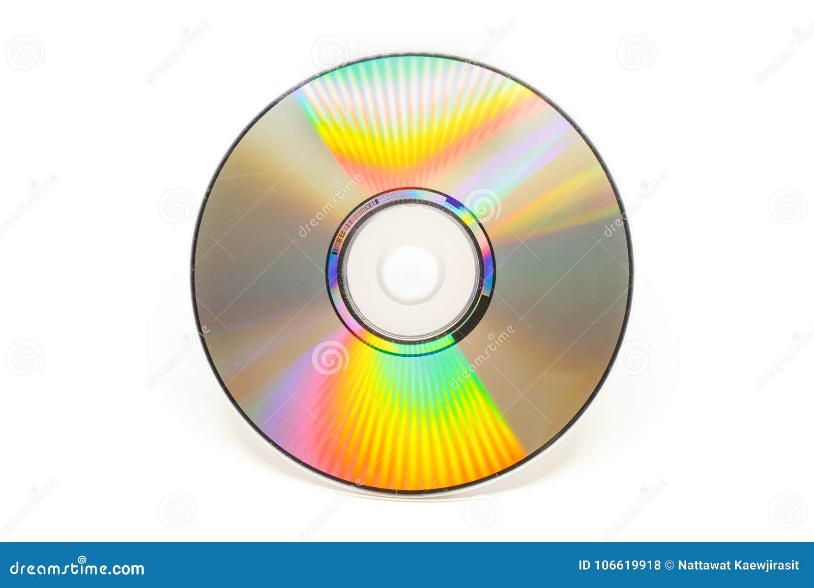 Disk DVD CD on White Background Stock Photo - Image of circle, single ...