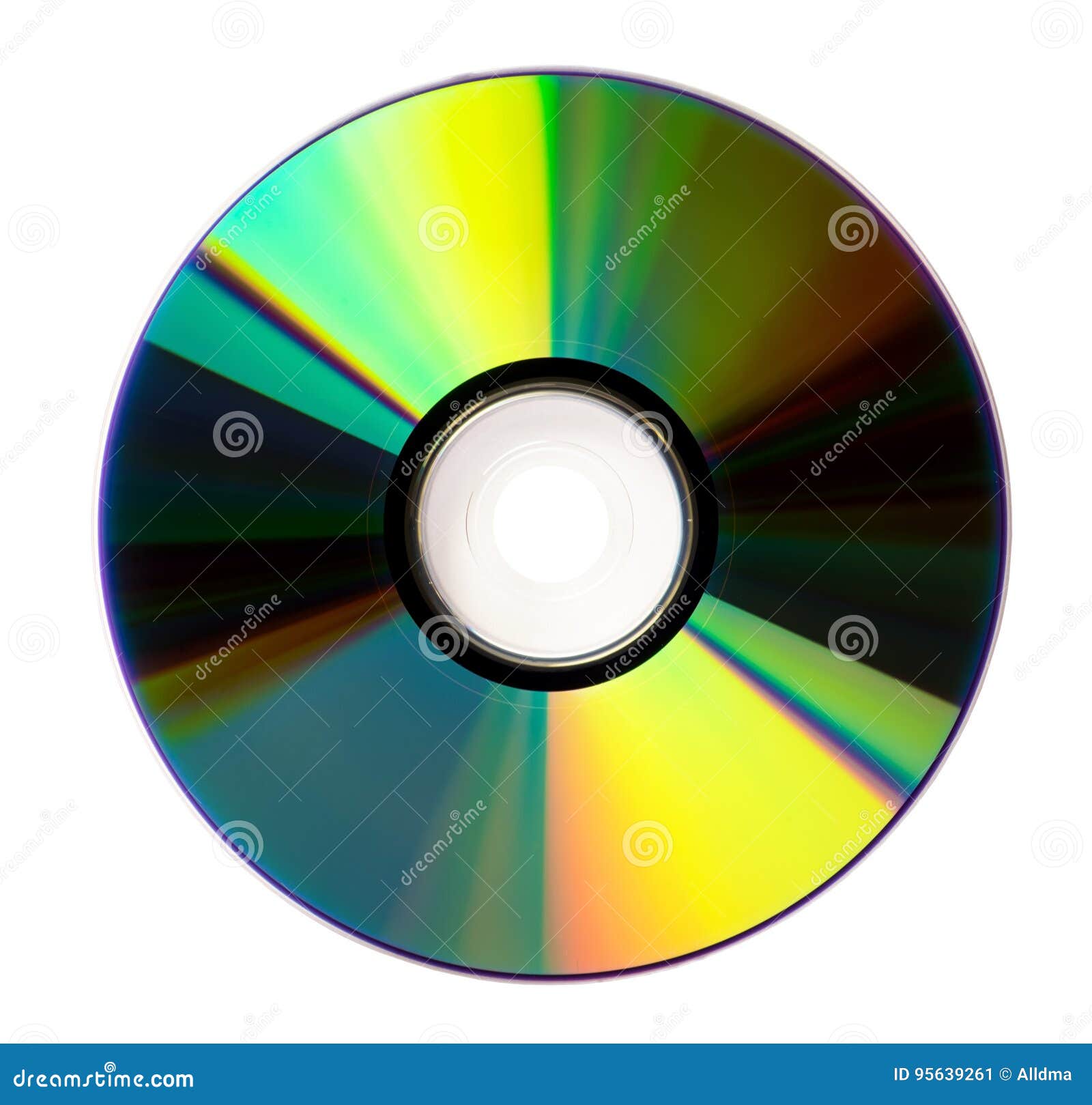 Disk DVD CD on White Background. Stock Image - Image of information ...