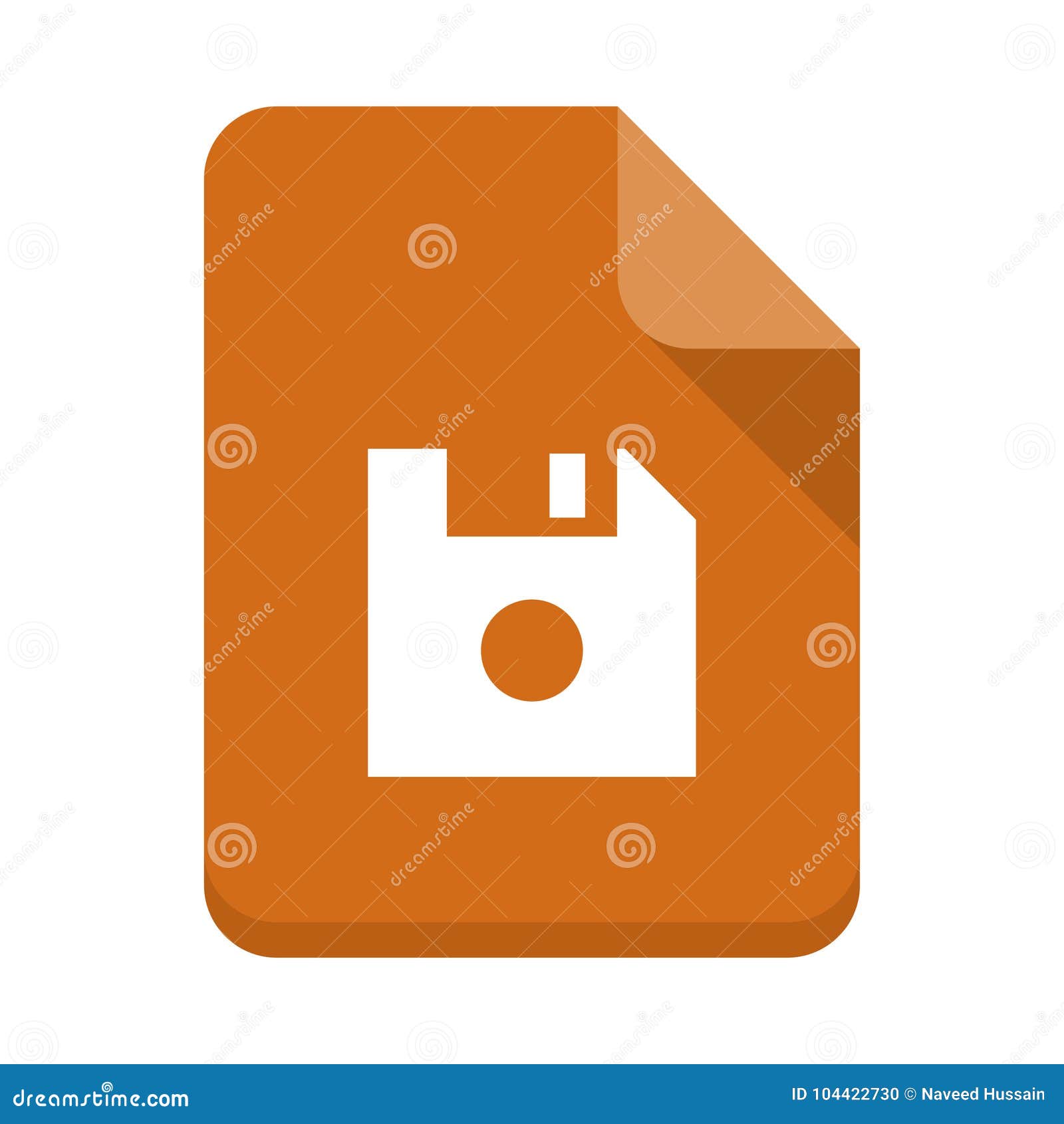 Disk file vector flat icon stock illustration. Illustration of office ...