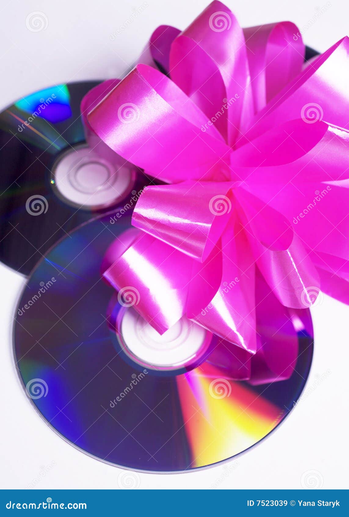 Disk in a gift stock image. Image of circle, computer - 7523039